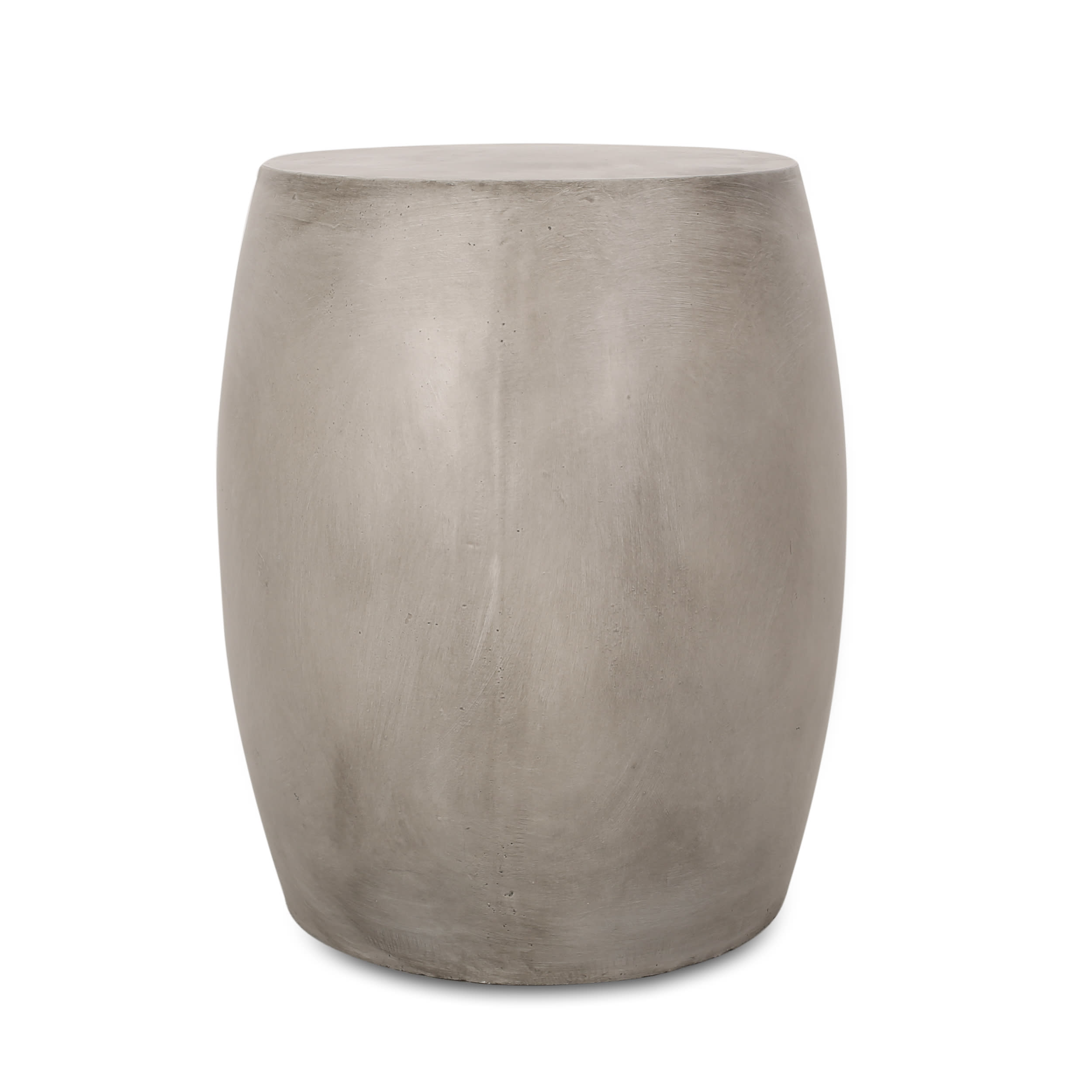 Vynxaria Light Gray Oval Convex Magnesium Oxide Single-Piece Indoor ...