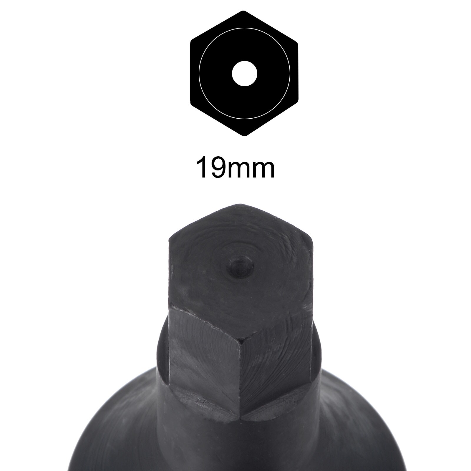 Unique Bargains 19mm Impact Hex Bit Socket 1 Inch Drive 98mm Length CR ...