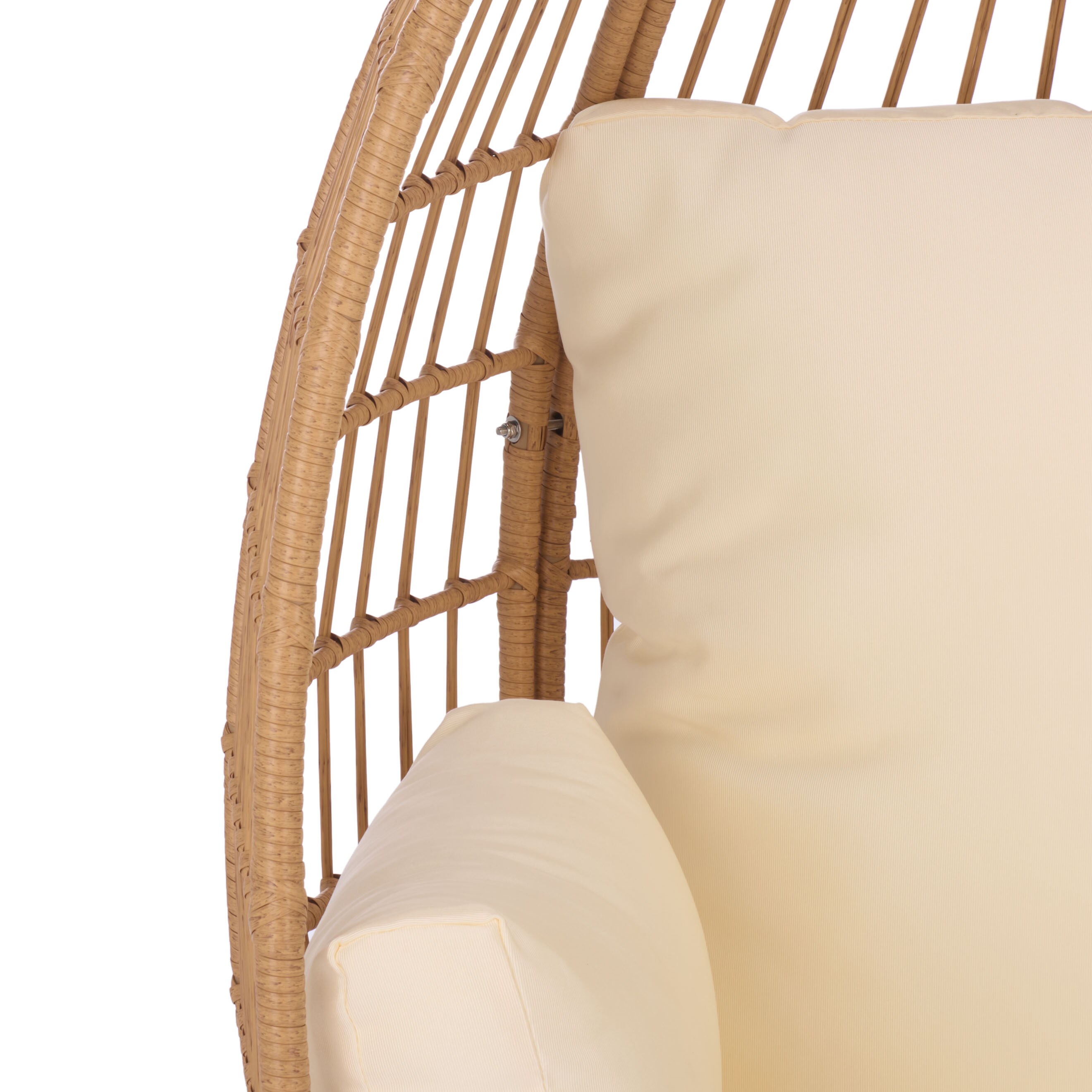 Safavieh Emmett Egg Chair/ Natural/Biege in the Patio Chairs department ...