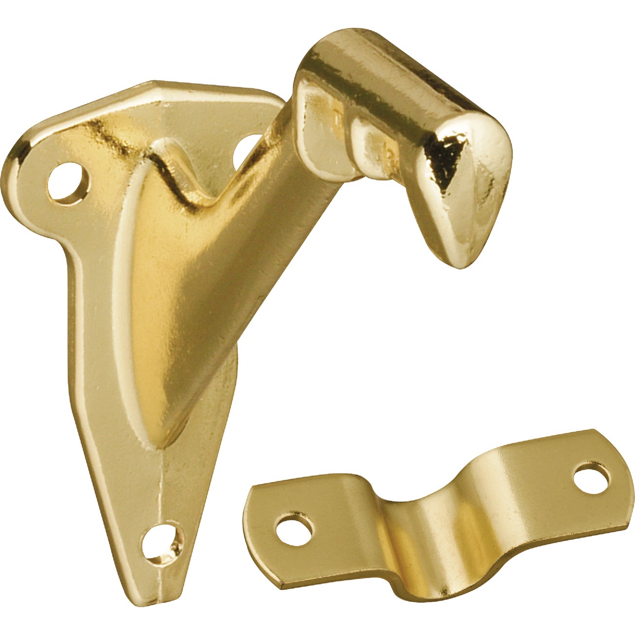 National Hardware N243-642 Handrail Bracket Brass in the Shelving ...