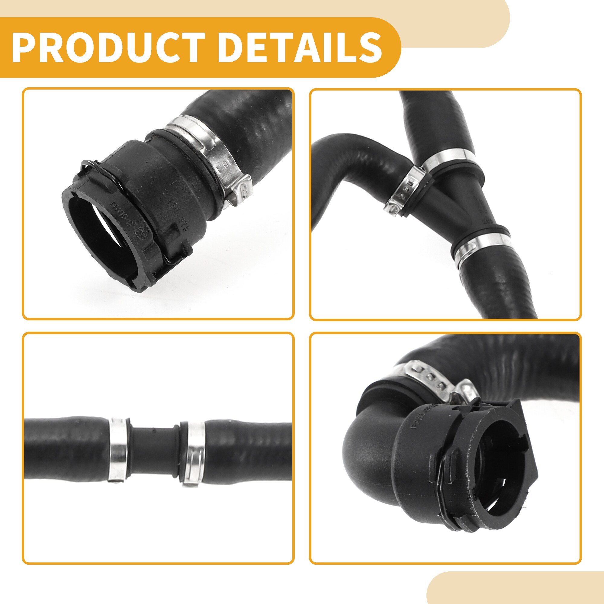 Unique Bargains Radiator Hose No.17127519258 Lower Expansion Tank ...