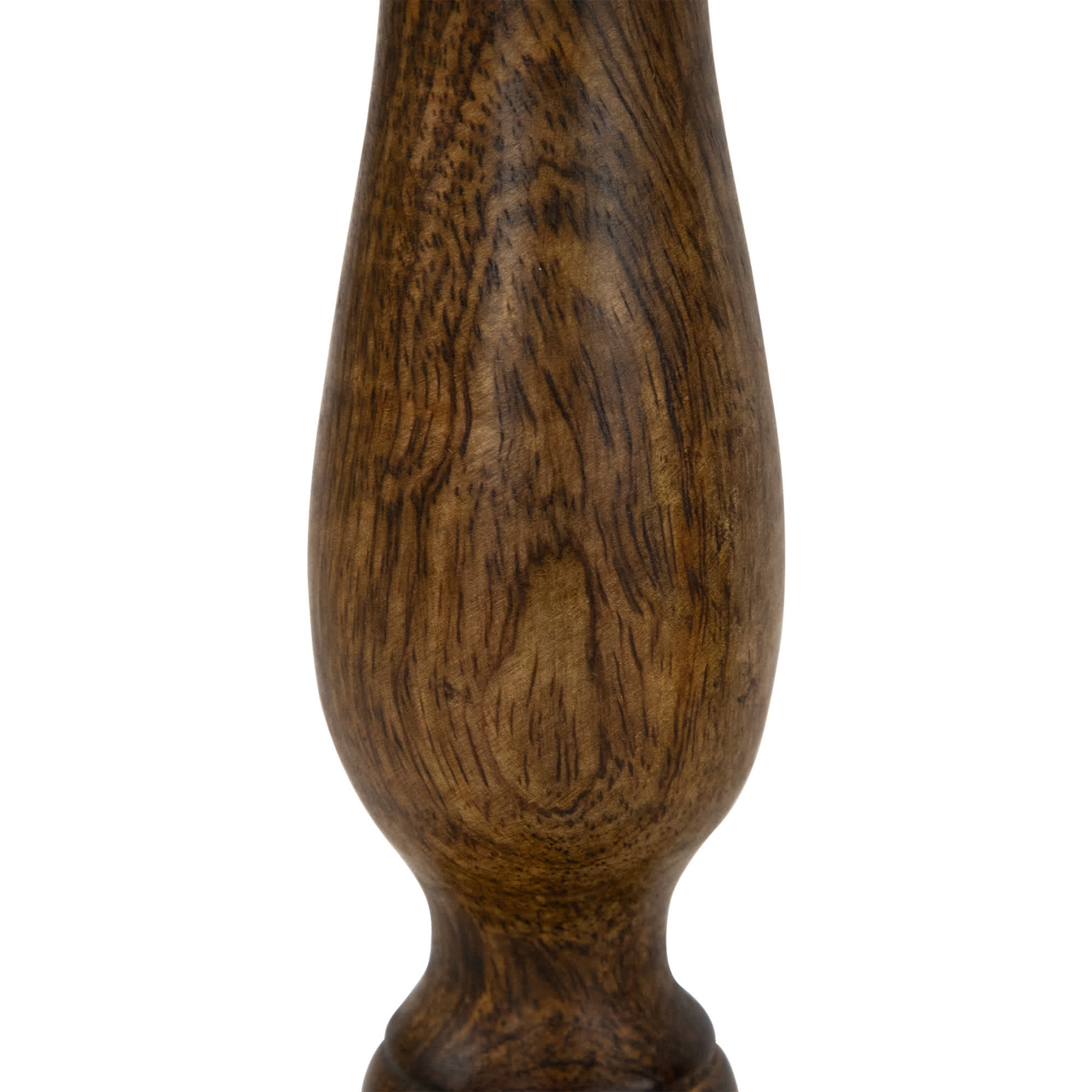 Northlight Natural Dark Wooden Pillar Candle Holders - 10 inch - Set of ...