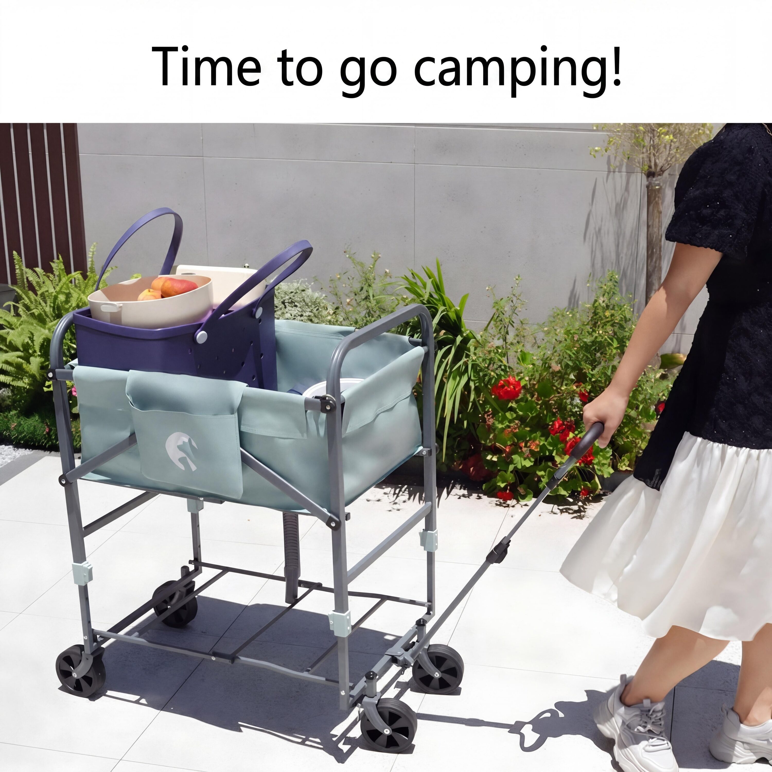 Garvee Foldable Pet Bathing Cart for Small Dogs and Cats Height ...