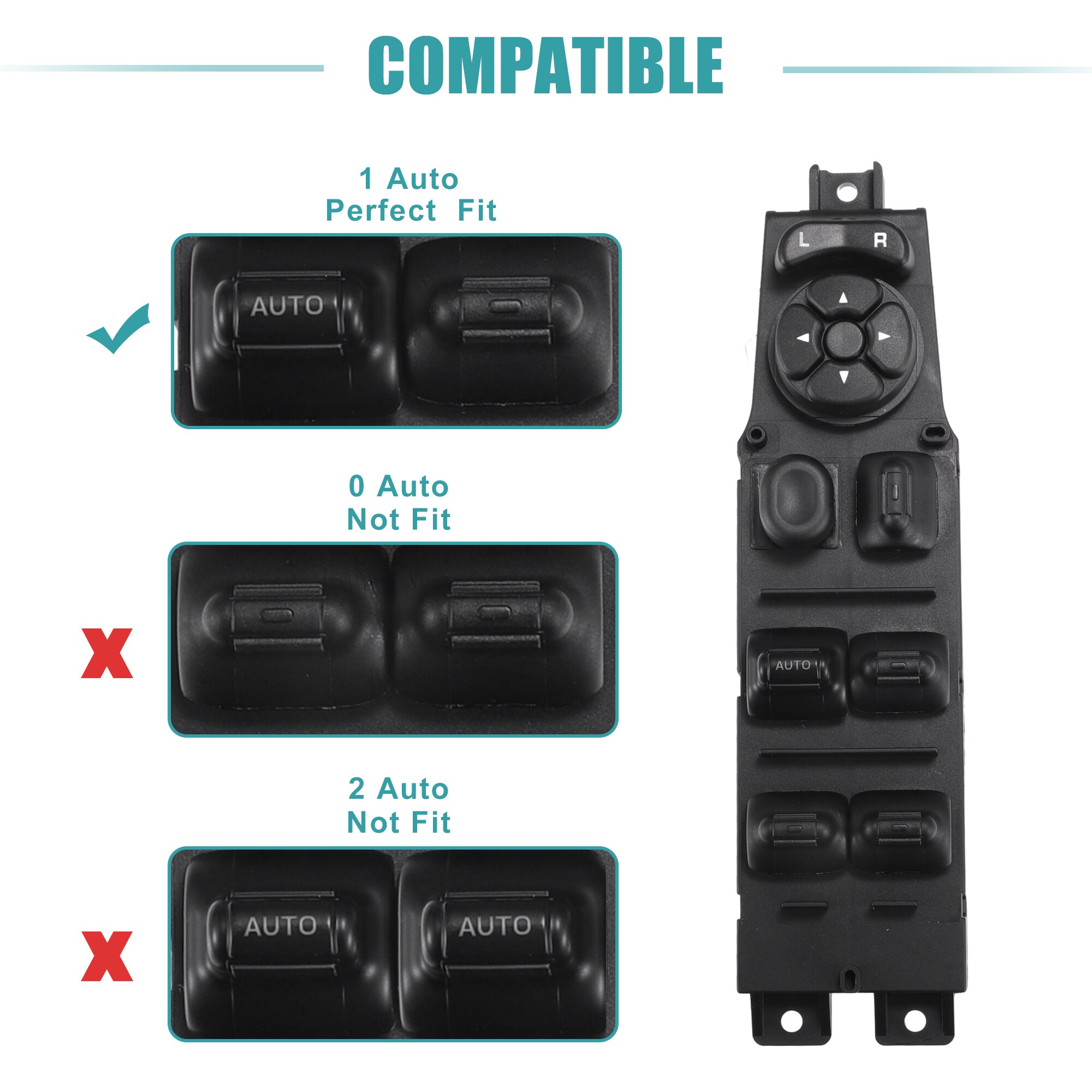 Unique Bargains 1pc Power Window Switch Window Control Switch Fit for ...