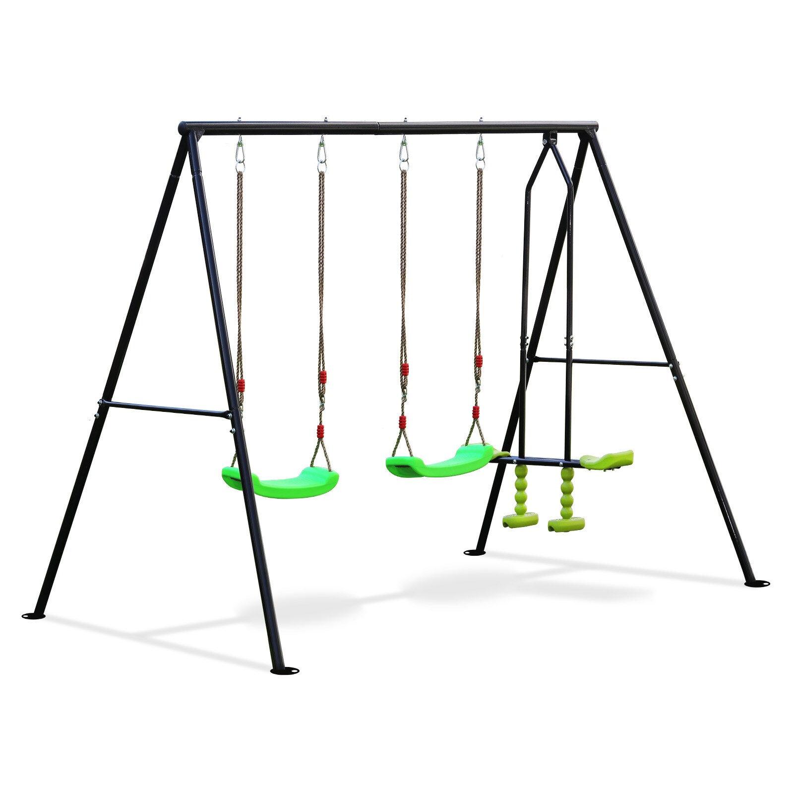Damerin 2-Swings Red Plastic Playset TCS-N7-35 at Lowes.com