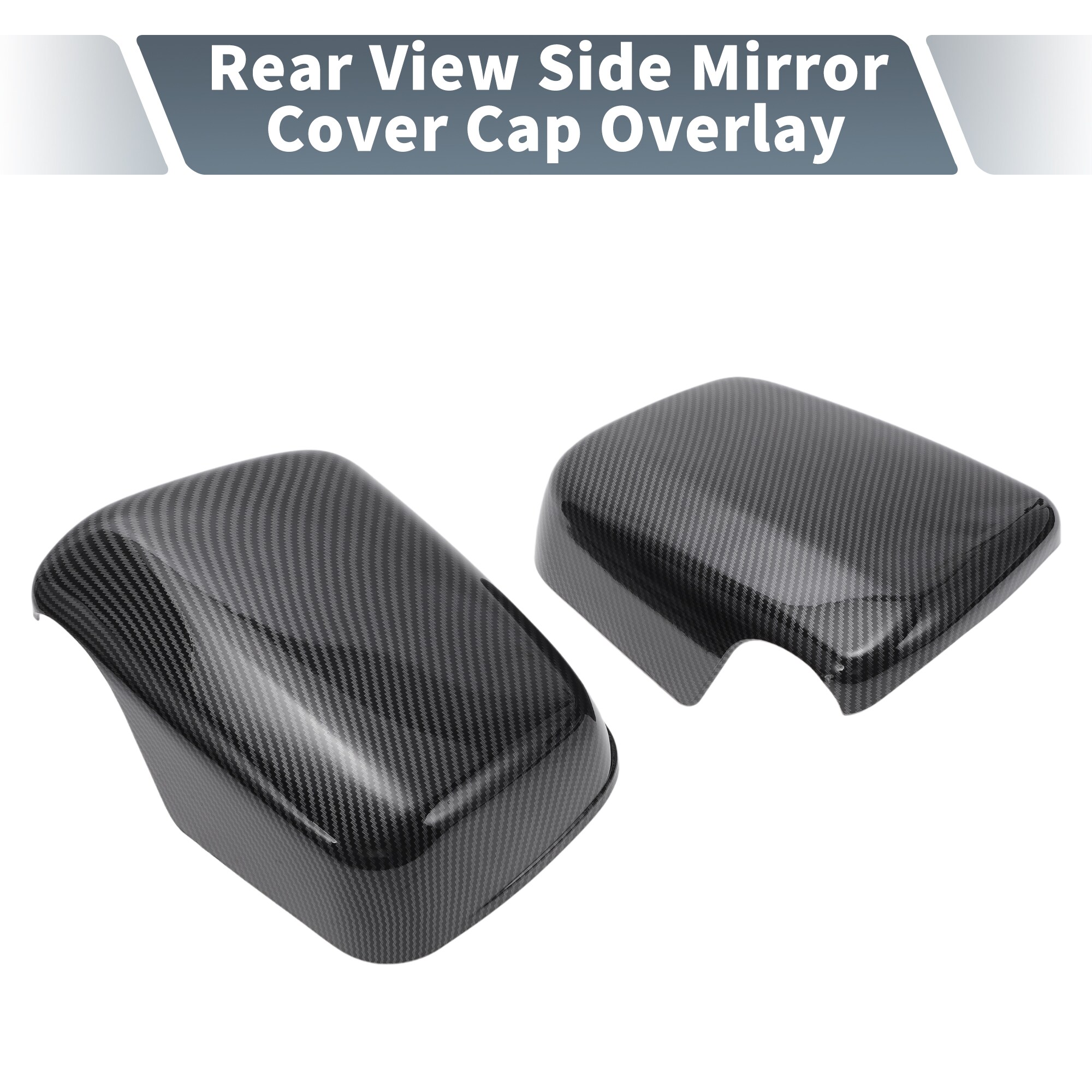 Unique Bargains Pair Car Rear View Driver Passenger Side Mirror Cover ...