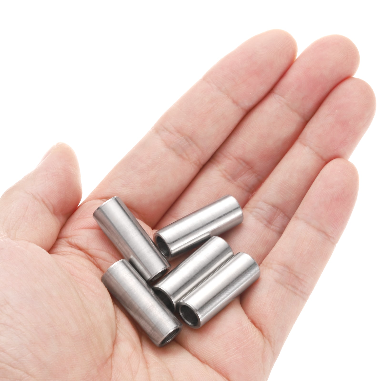 Unique Bargains 5pcs Stainless Steel Spacer 1/4inch Bore x 3/8inch OD x ...