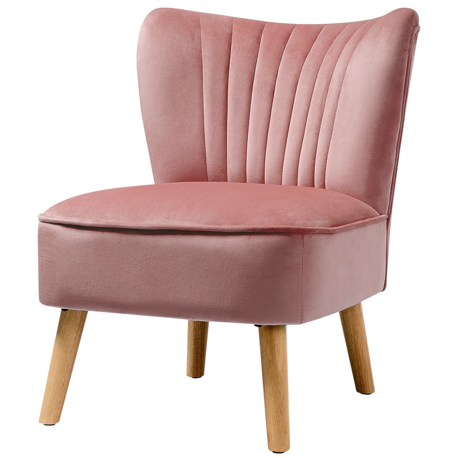 Slickblue Single Velvet Accent Chair – Blue/Green/Pink Upholstered ...