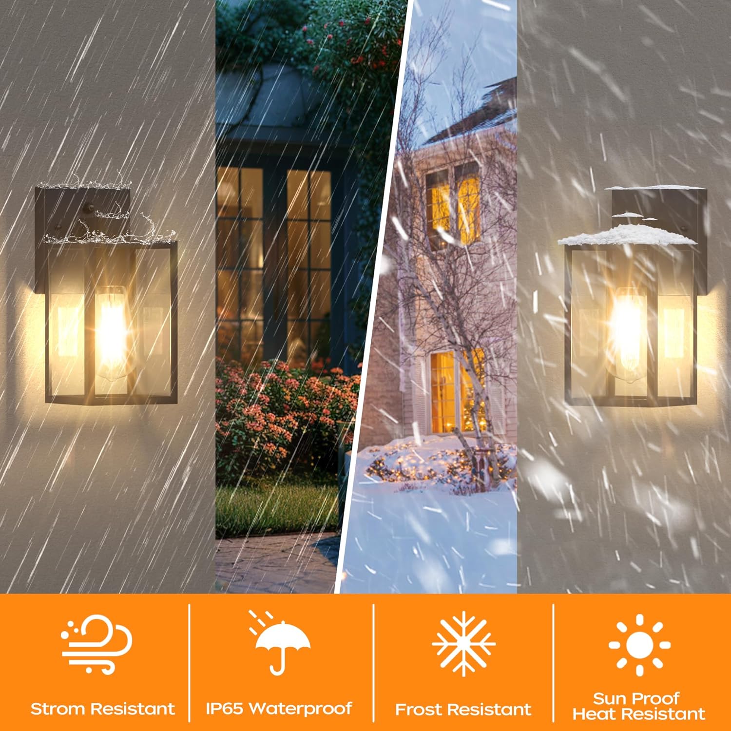Cinoton Outdoor Light Fixture Wall Mount LED Exterior lighting fixtures ...