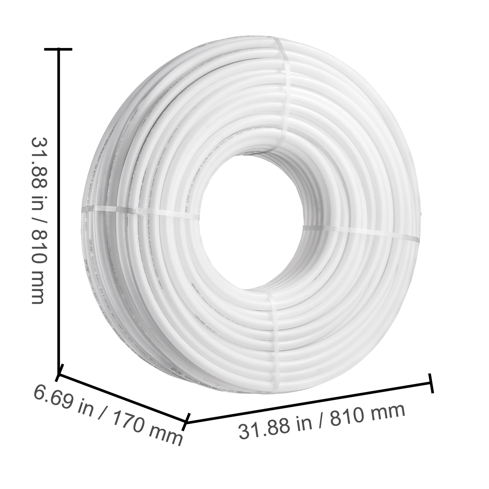 GIVIMO PEX Pipe 3/4-in 500-ft PEX-B Flexible Tubing for Potable Water ...