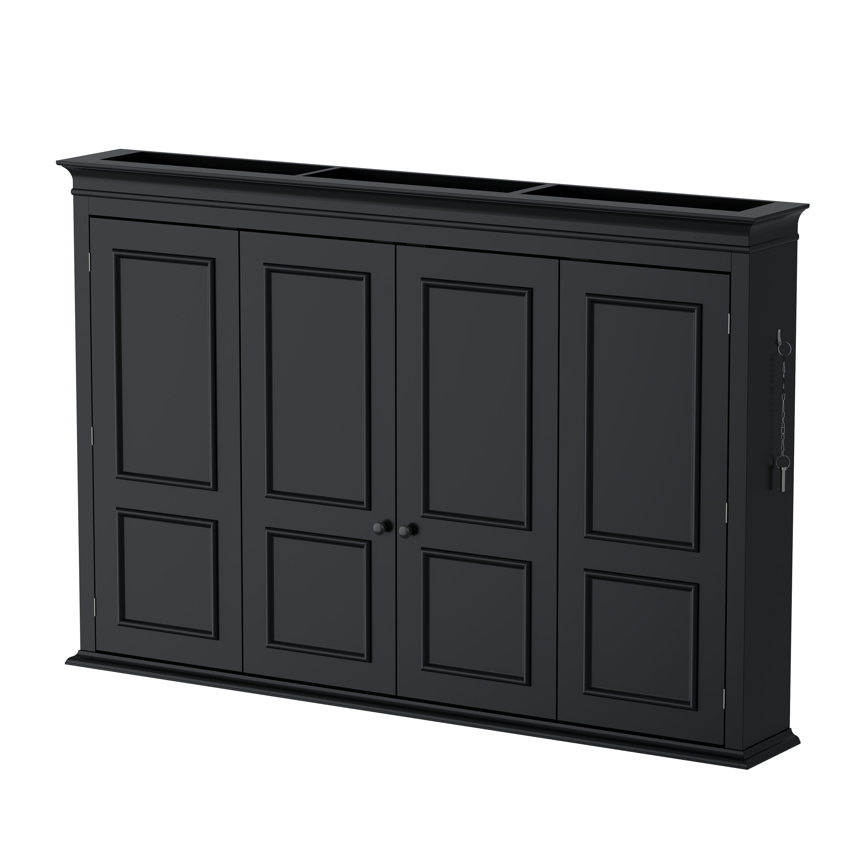 Homsee Wall Mounted TV Cover Cabinet with Paneled Folding Doors Semi ...