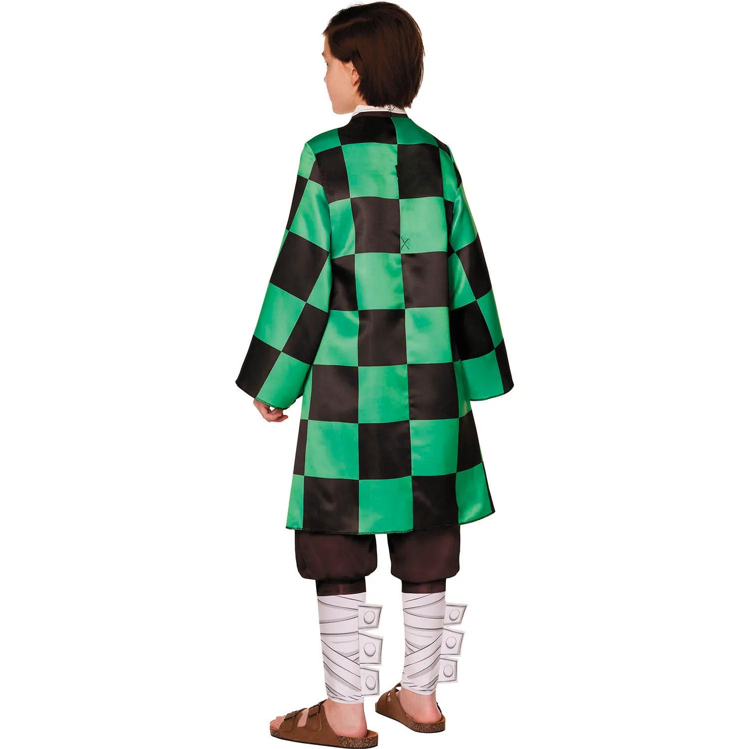 Inspirit Designs Demon Slayer Kids' Halloween Costume Jumpsuit - Black ...
