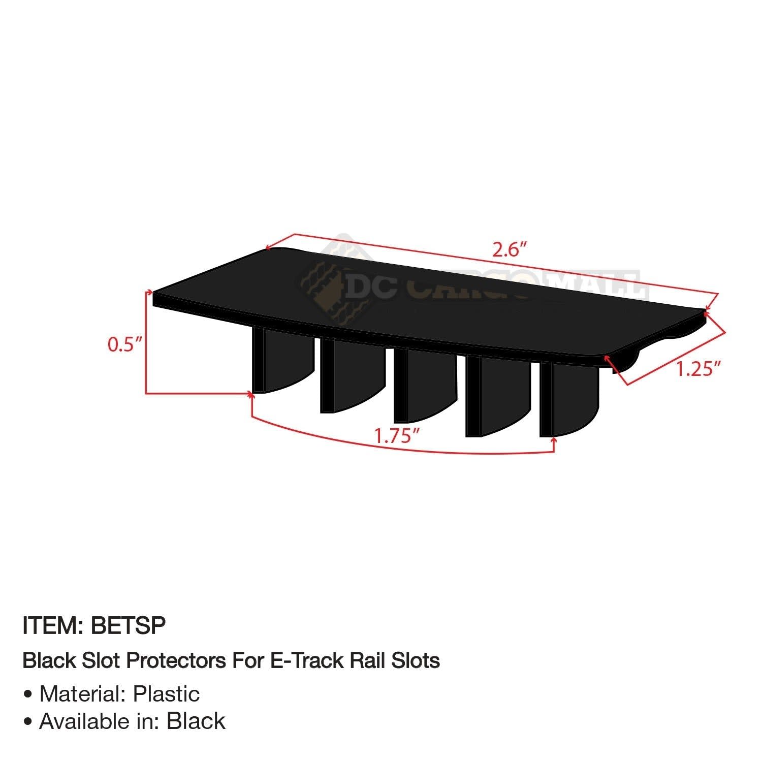 DC Cargo E-Track Plastic E-track (1-Piece) BETSP at Lowes.com
