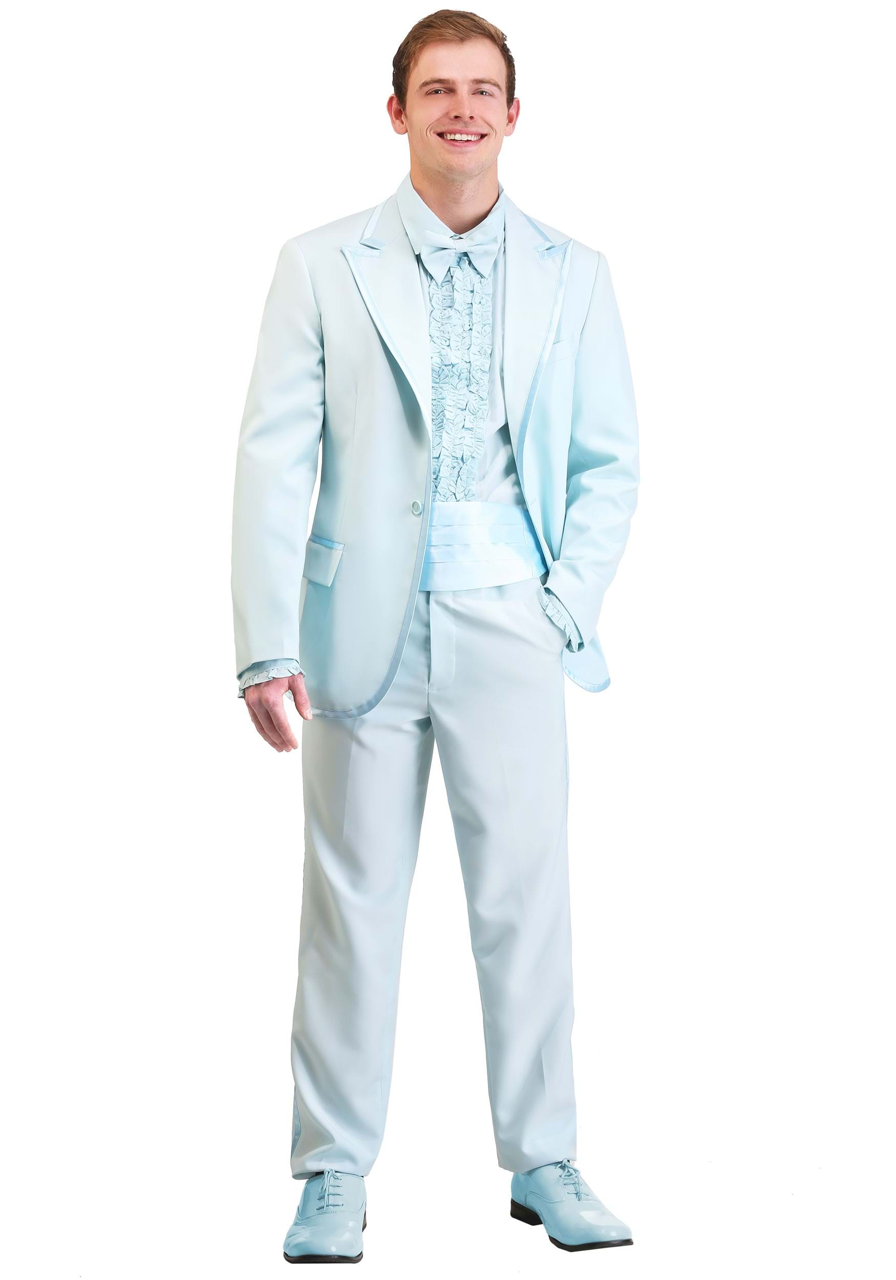 HalloweenCostumes.com FUN Costumes Powder Blue Tuxedo Adult Costume ...
