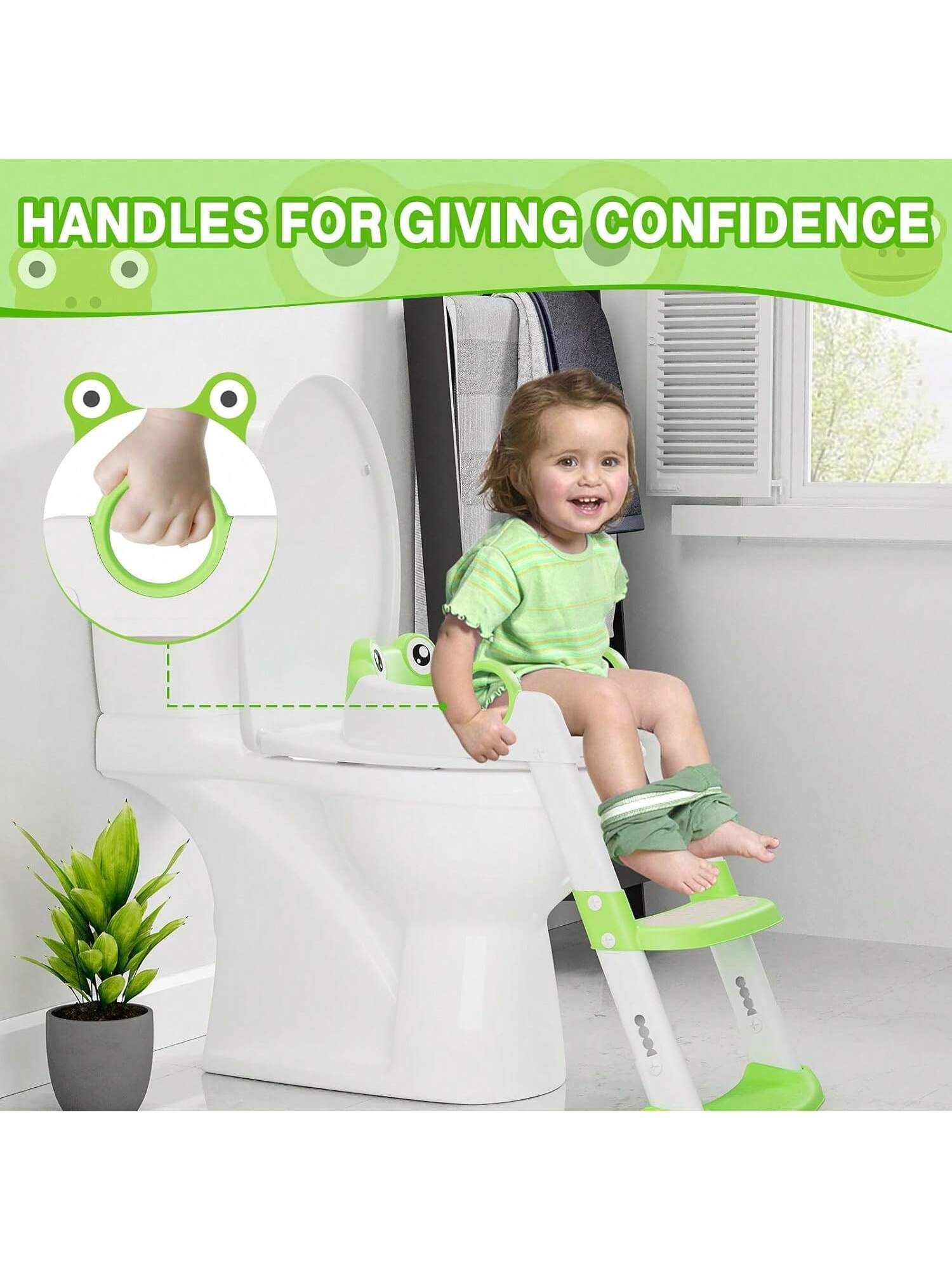 Qeetex Potty Training Seat With Step Stool Ladder For Toddlers As A ...