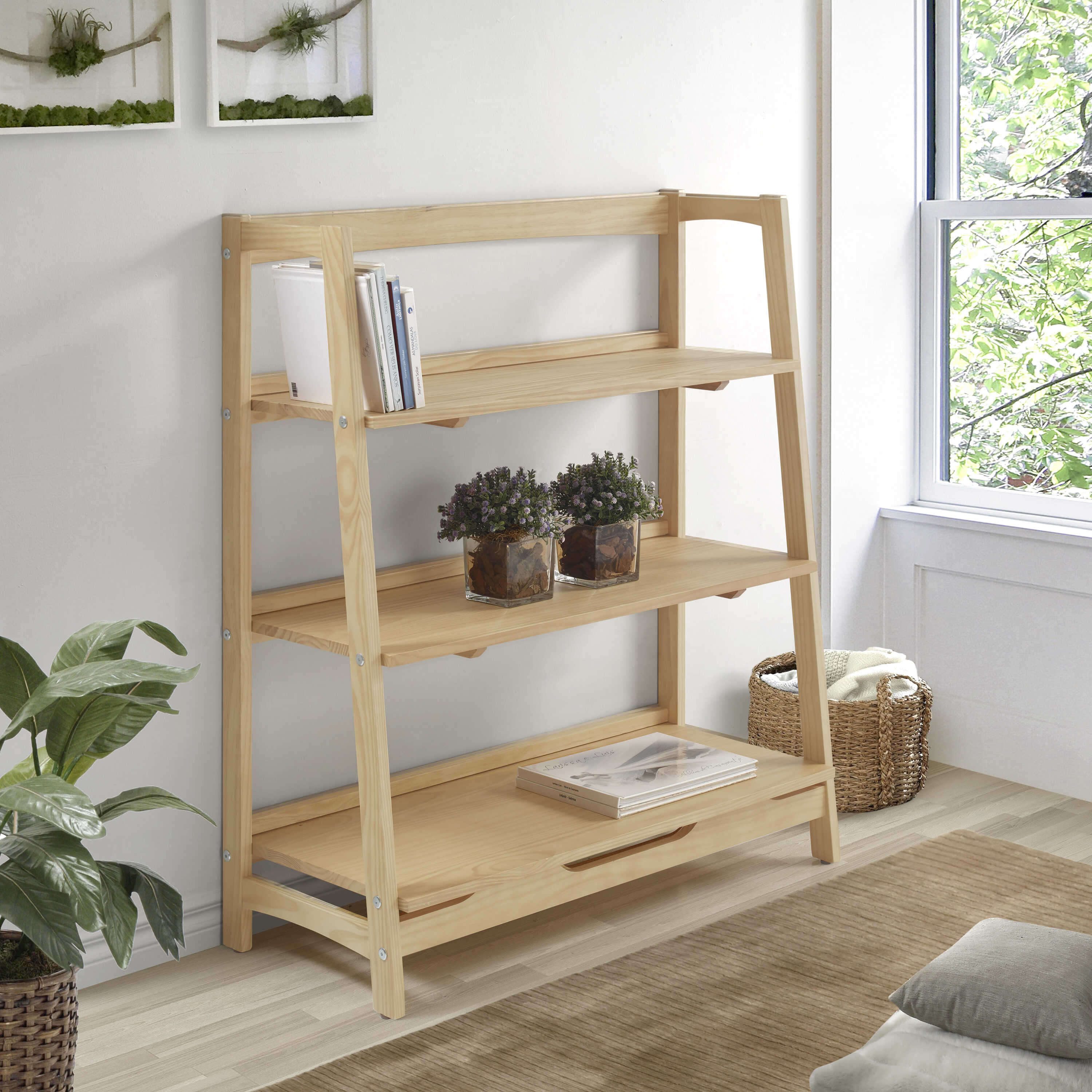 Ladder shelf mid century store