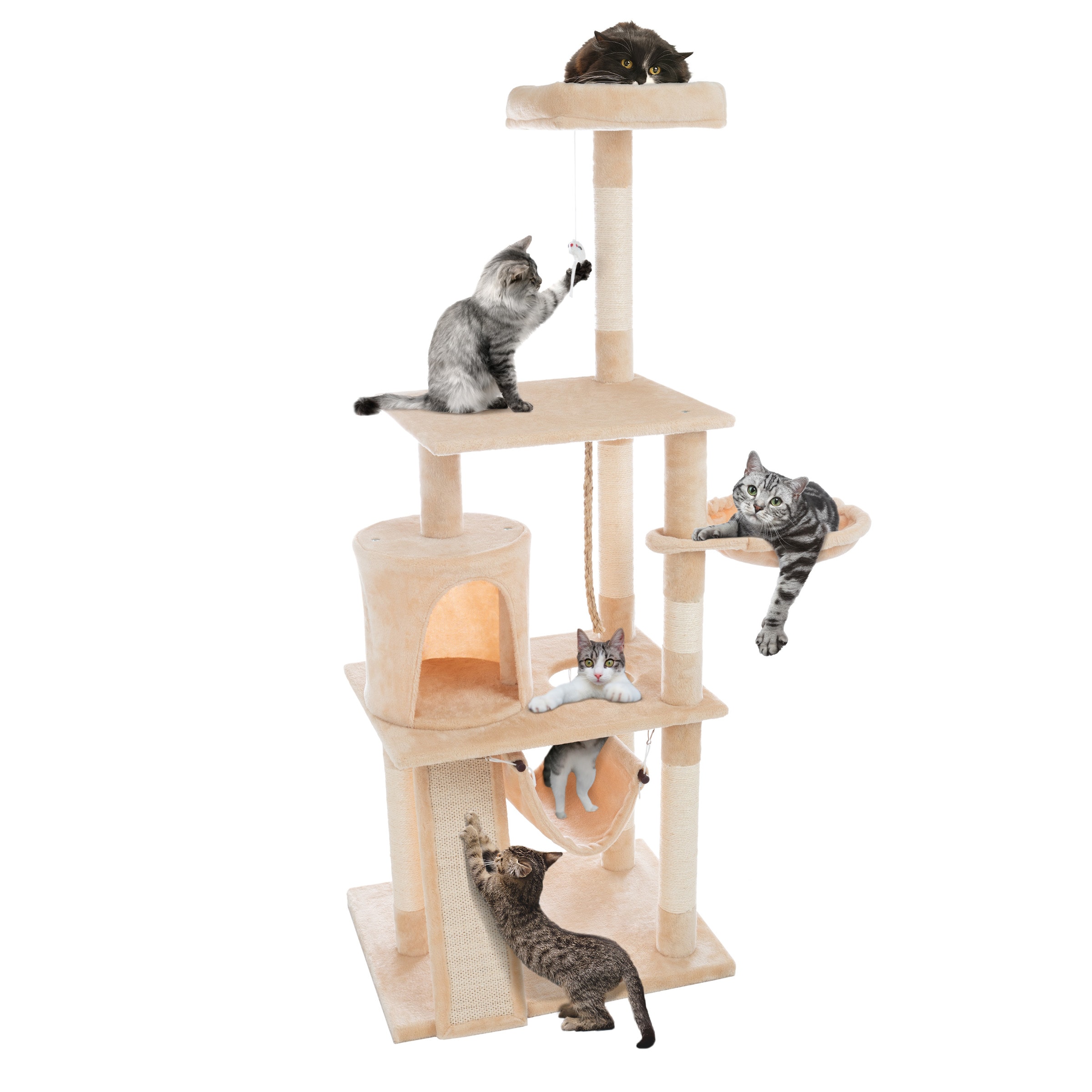 61.5-Inch-Tall Cat Trees & Scratchers at Lowes.com