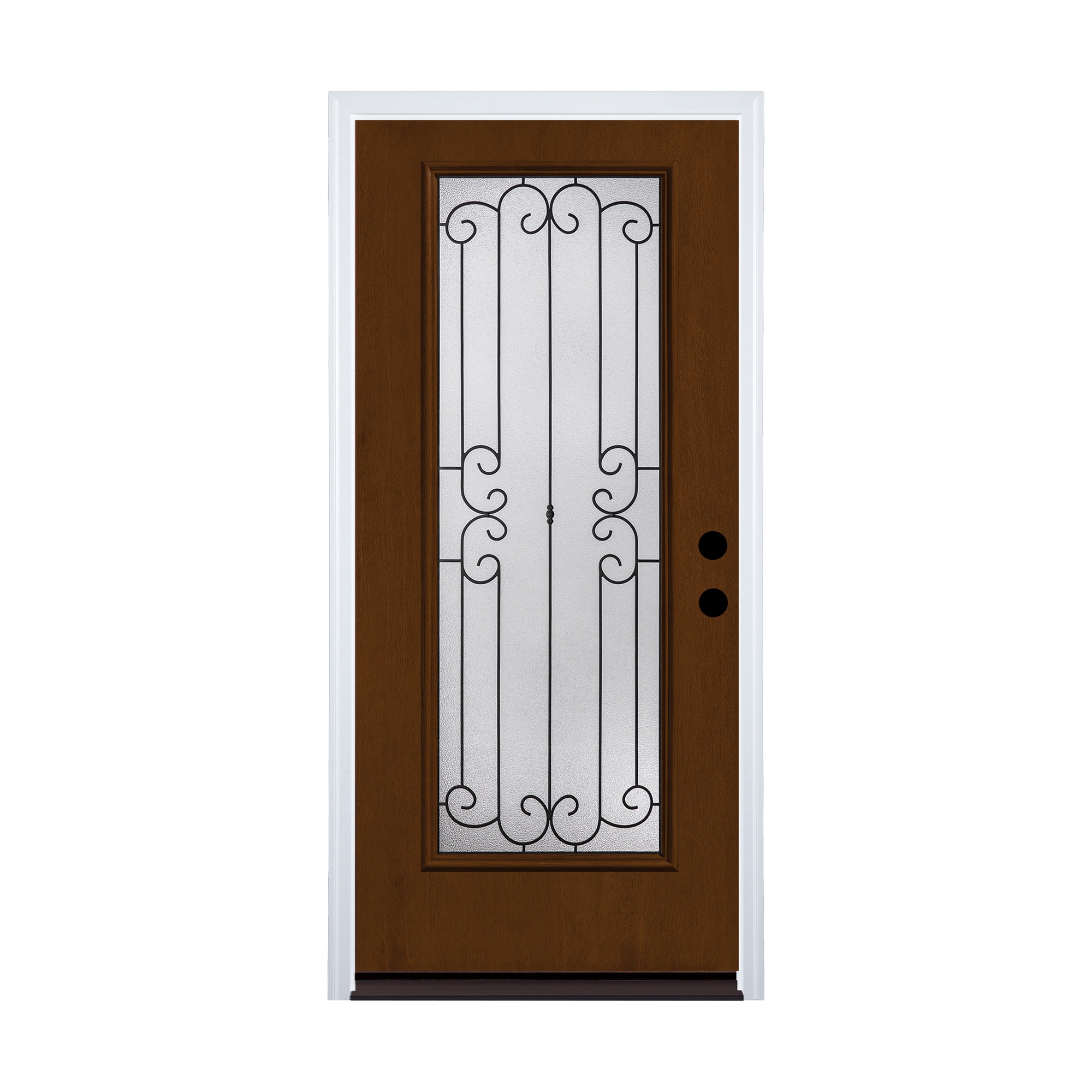 Therma-Tru Riserva 36-in x 80-in x 6-9/16-in Fiberglass Left-hand ...