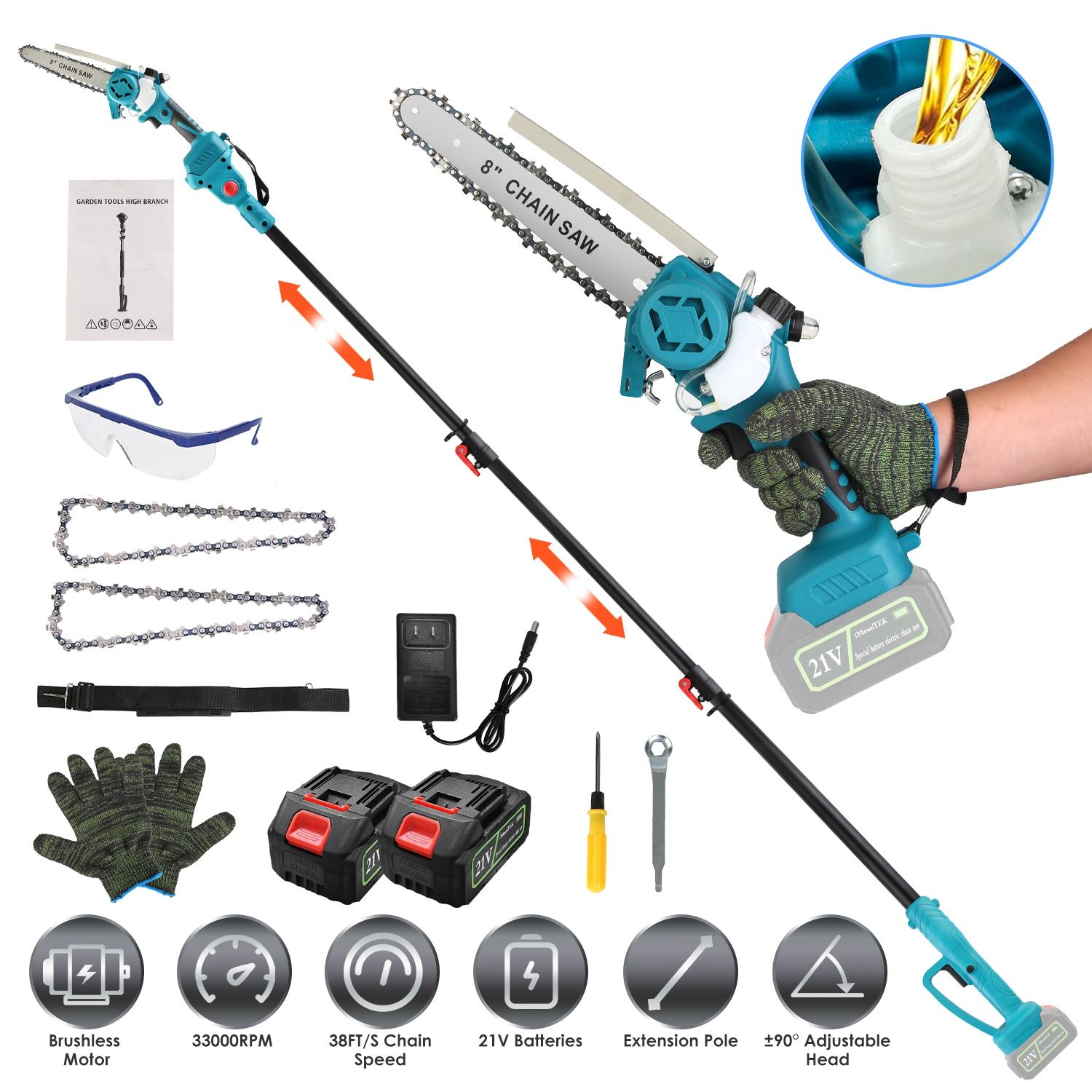 JUSHUA Pole & Pruning Saws at Lowes.com