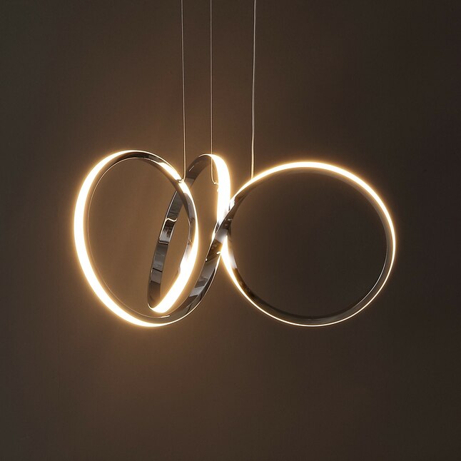 Jonathan Y Helix 24 Aluminum Ribbon Integrated Chrome Modern
