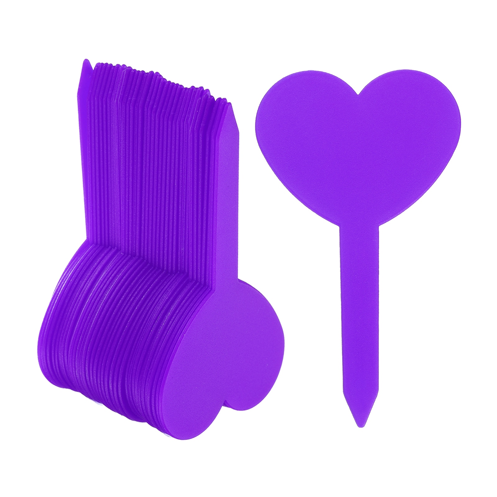 Harfington 100pcs Plastic Plant Labels 3.26 x 1.97-Inch Reusable ...