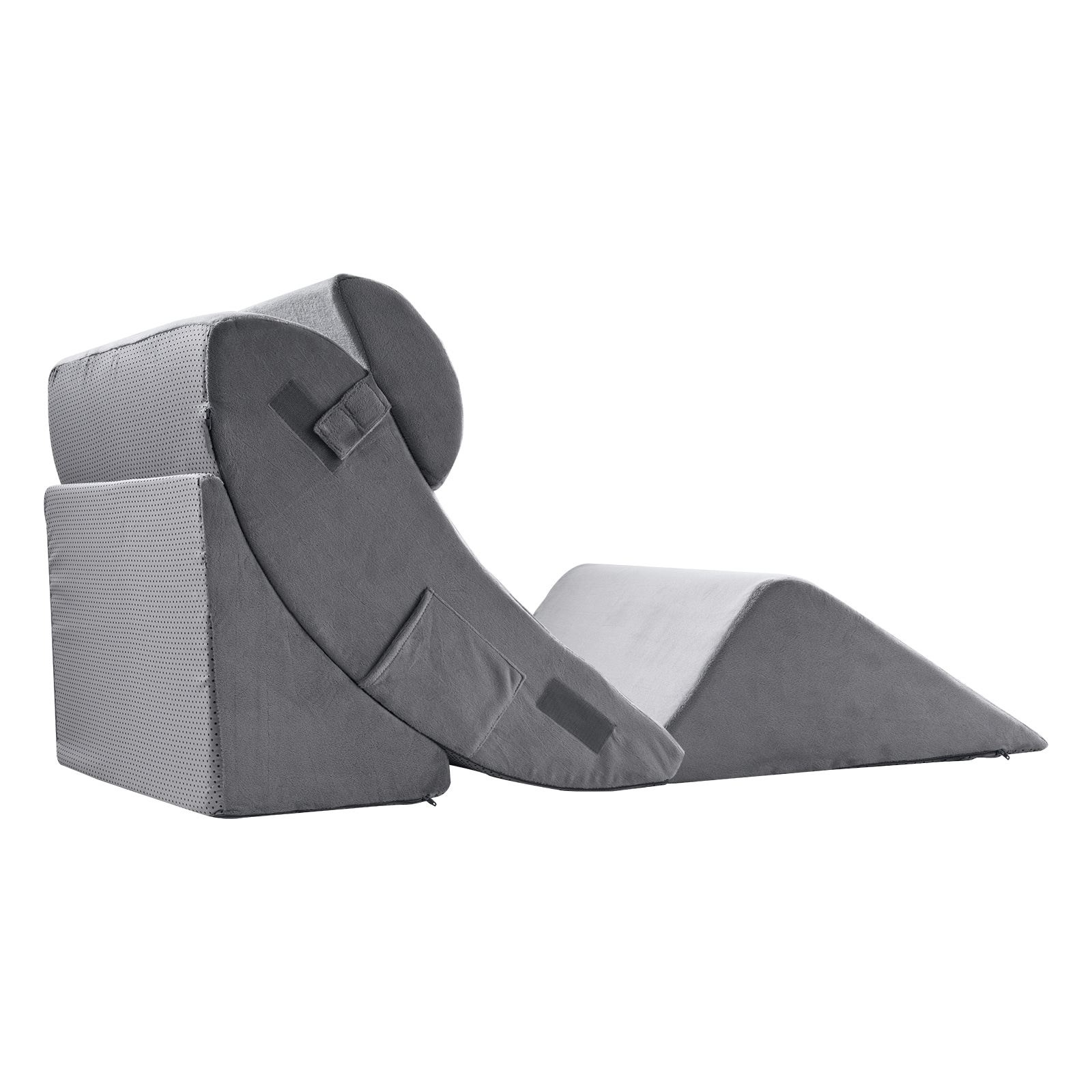 VEVOR Wedge Pillow for Sleeping 4 Pcs Adjustable Orthopedic Bed Wedge ...