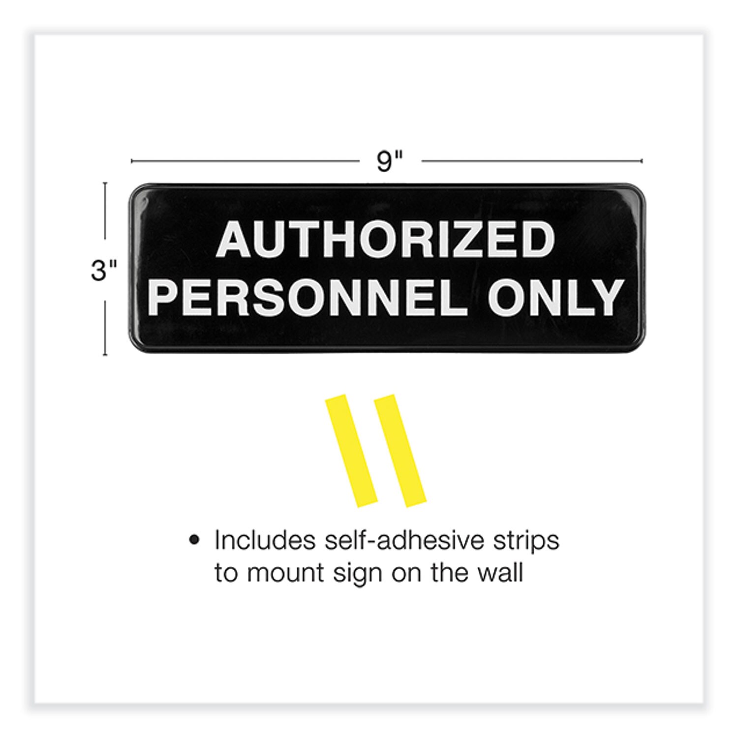 Excello Global Products Authorized Personnel Only Indoor/Outdoor Wall ...