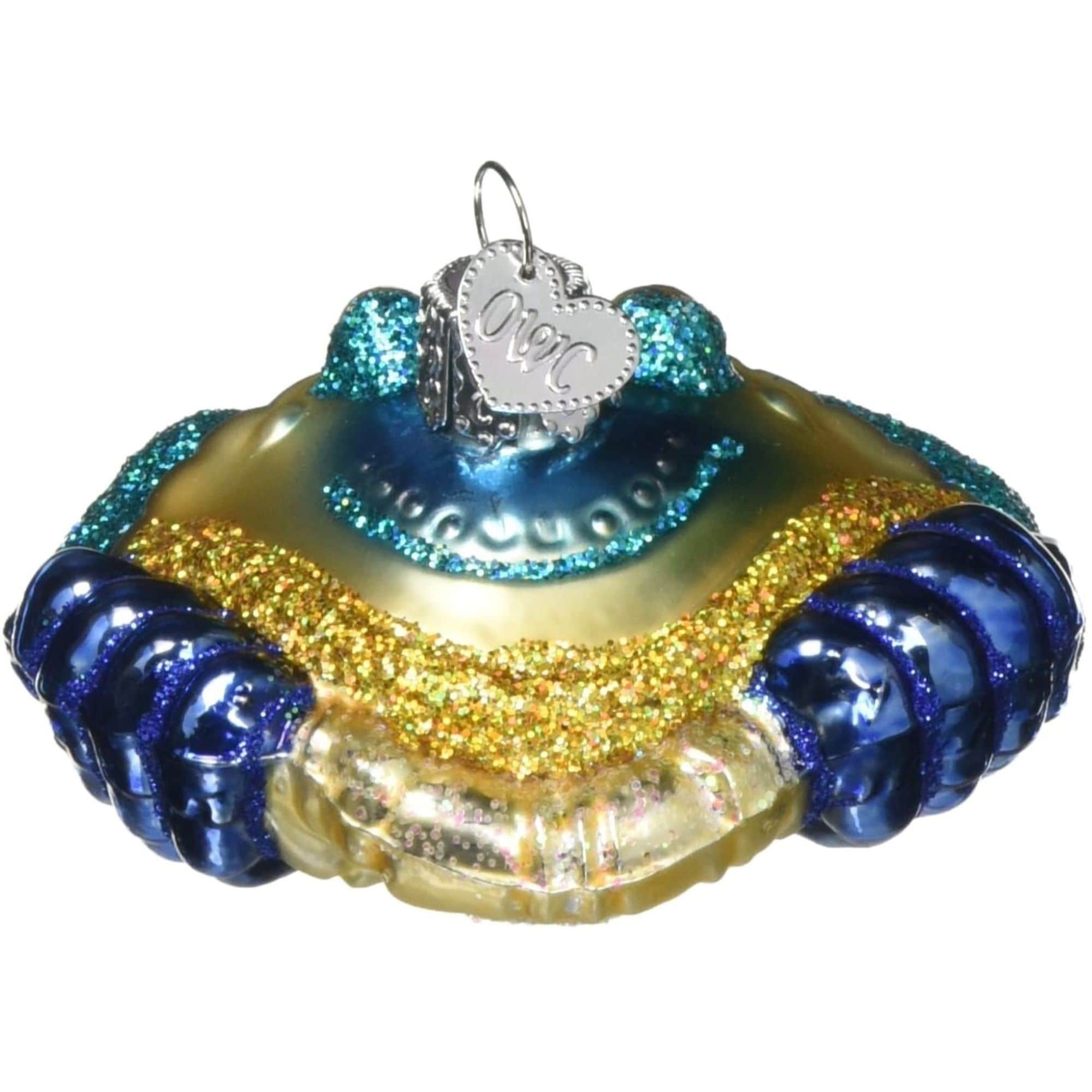Old World Christmas Glass Blown Ornament For Christmas Tree - Blue Crab ...