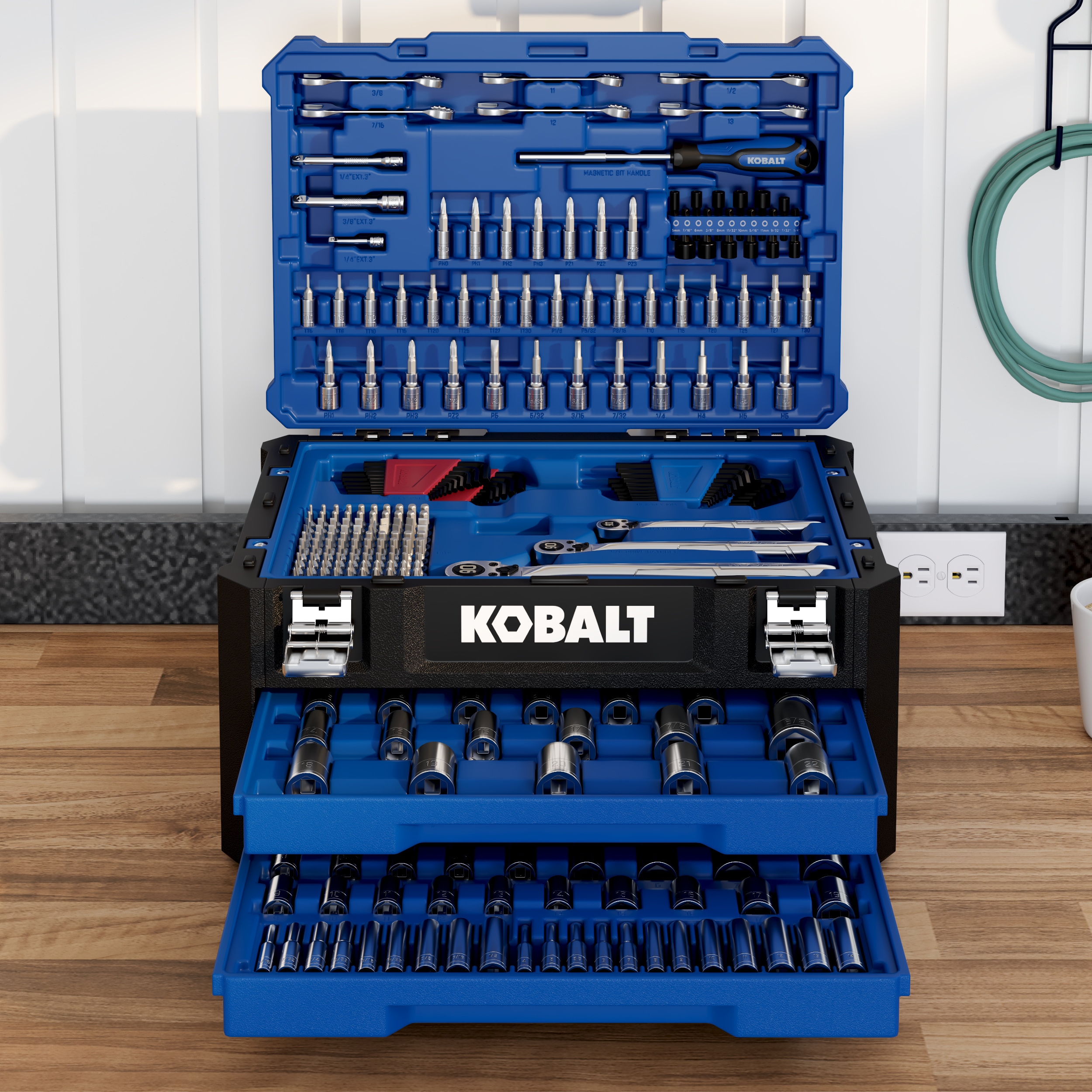 Kobalt 302 -Piece Metric and standard (SAE) Mechanics Tool Set with ...