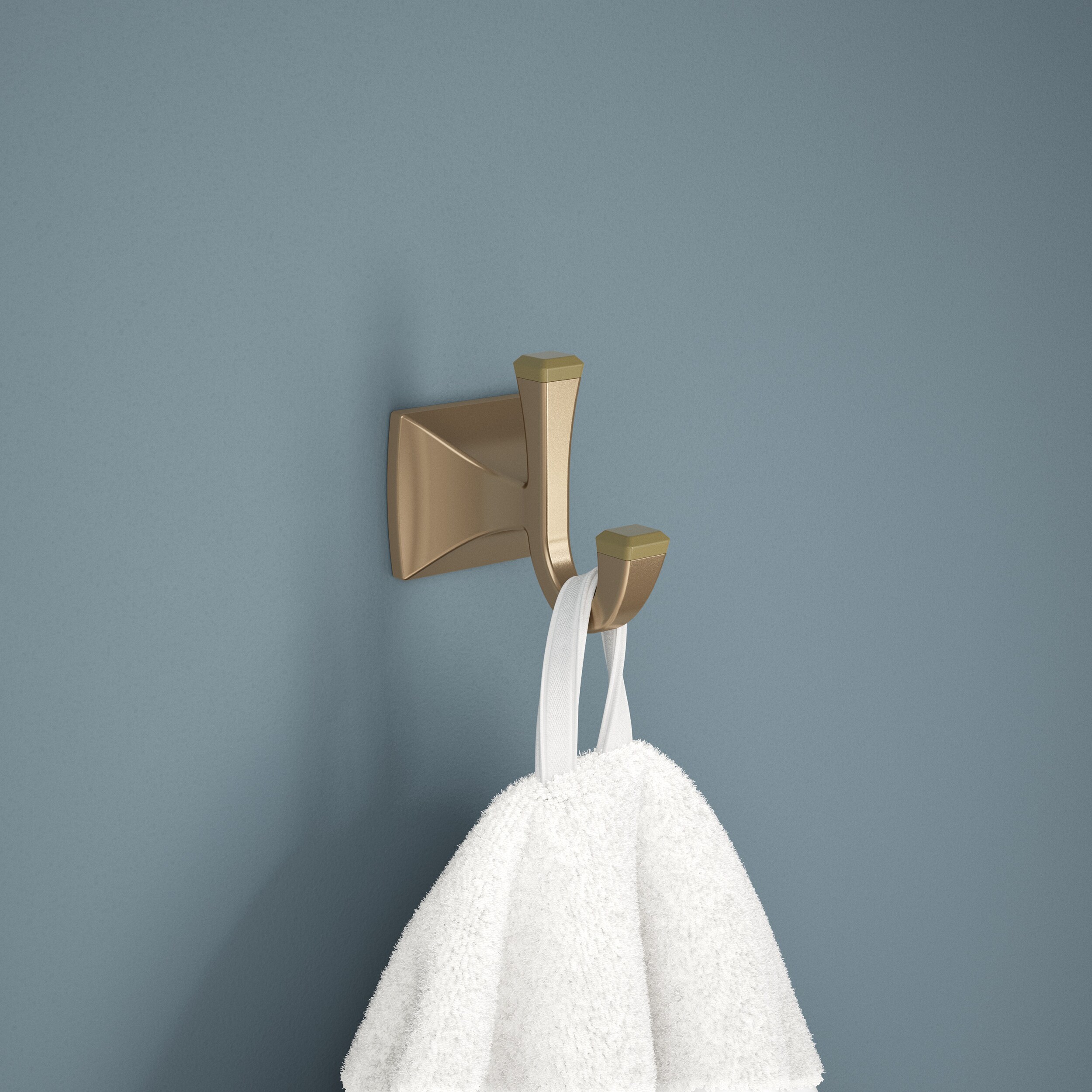 Delta Lacey Simple Snap Champagne Bronze Single -Hook Wall-mount Towel ...