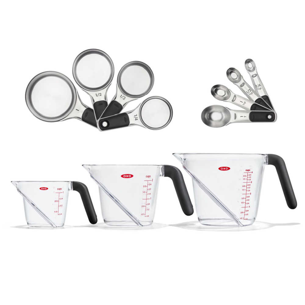 OXO Good Grips Measuring Cups and Spoons Set Stainless Steel in the ...