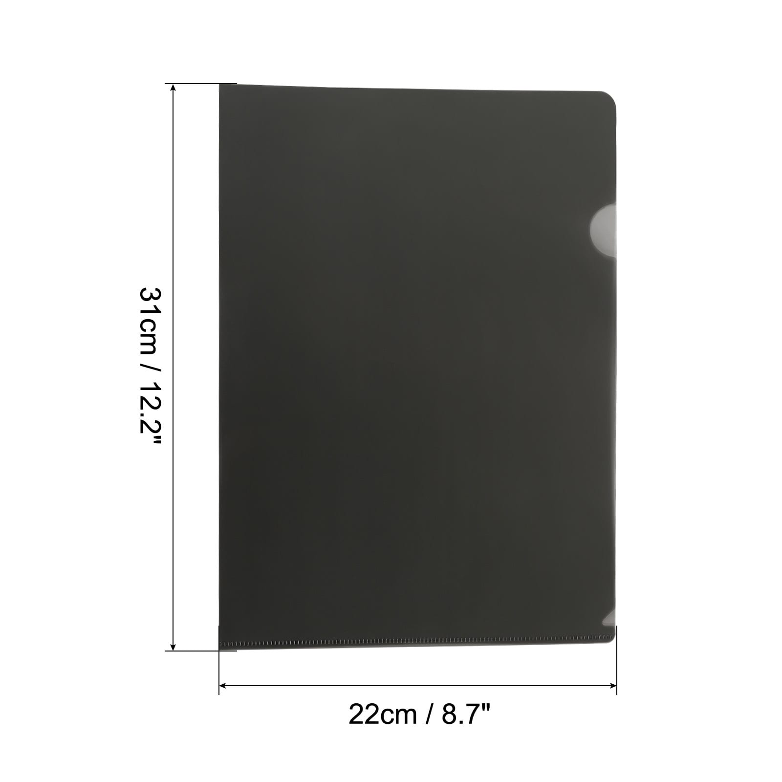 Unique Bargains L Type Folders 12 Pack A4 Plastic File Project Pockets ...