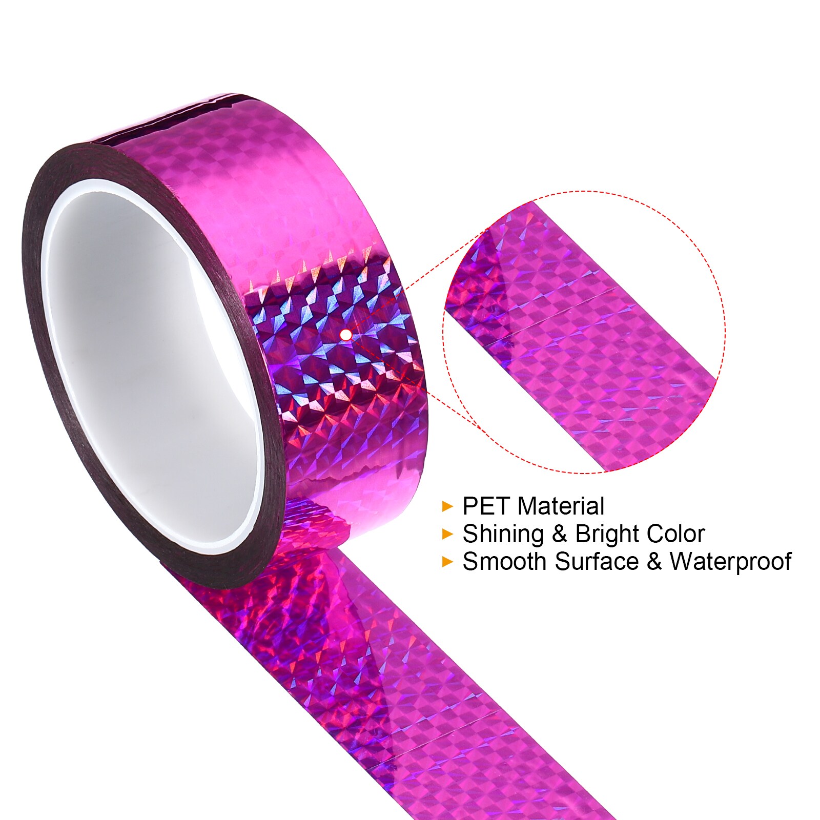 PATIKIL Prism Tape 1.4inch x 55 Yards Holographic Metalized Reflective ...