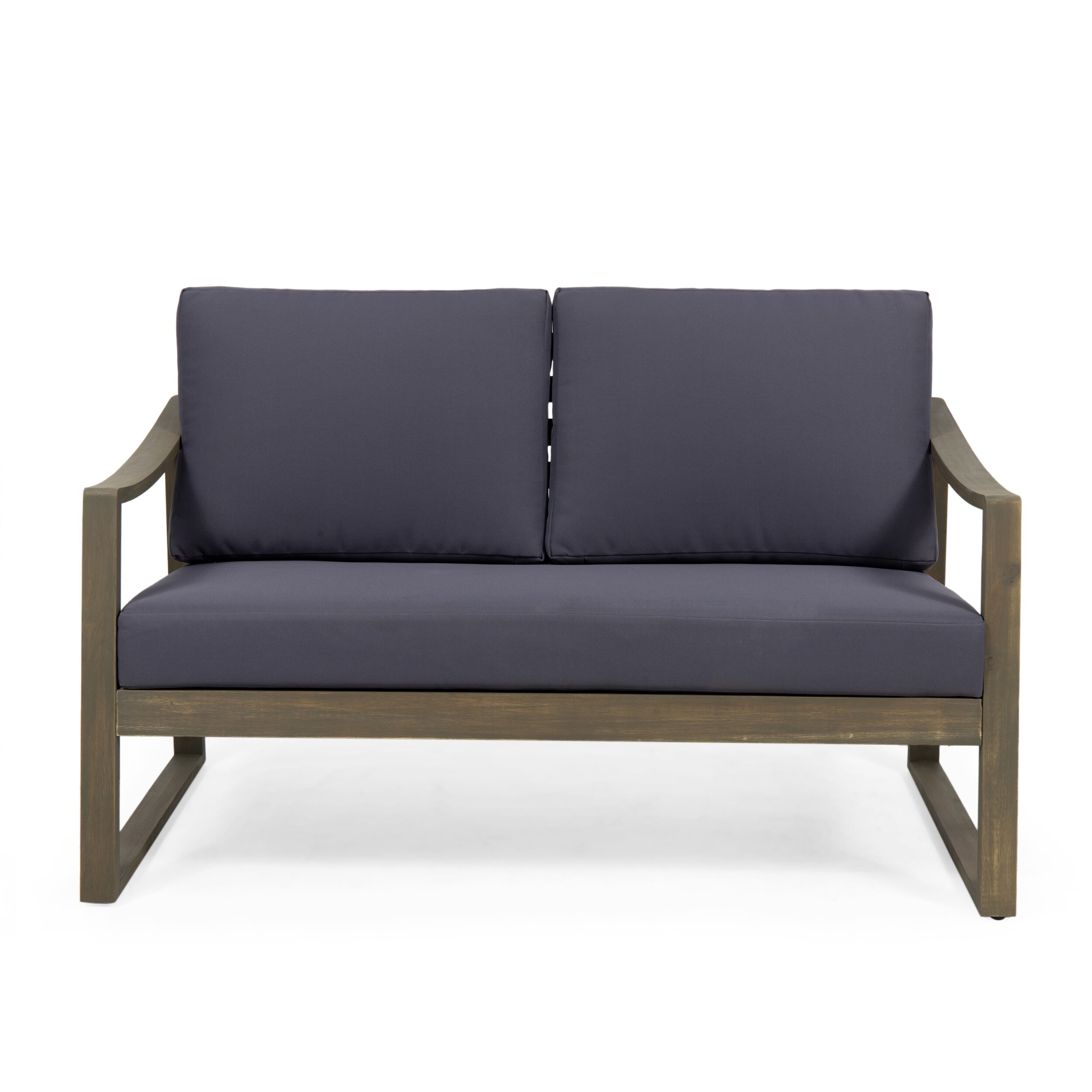 Christopher Knight Home Samwell Acacia Wood Outdoor Loveseat and Coffee ...
