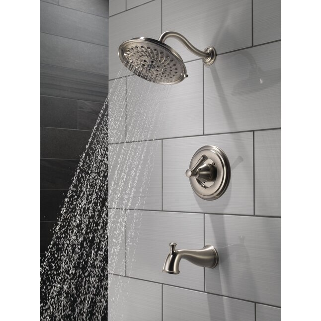 Delta Valdosta with H2Okinetic Technology Spotshield Stainless 1-handle ... Delta Valdosta with H2Okinetic Technology Spotshield Stainless 1-handle ...