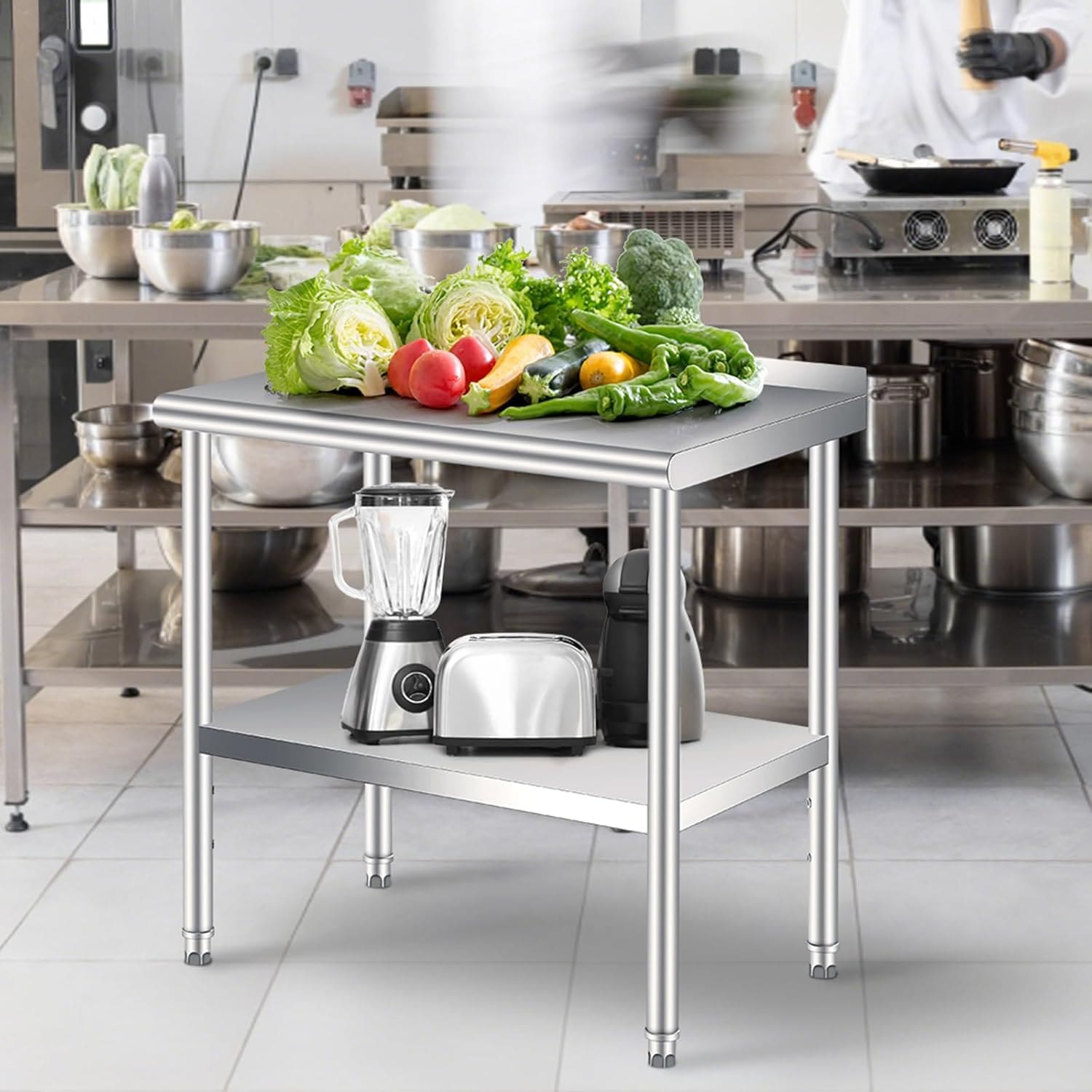 Garvee Rugged Pro/Grade Stainless Steel Commercial Folding Table ...