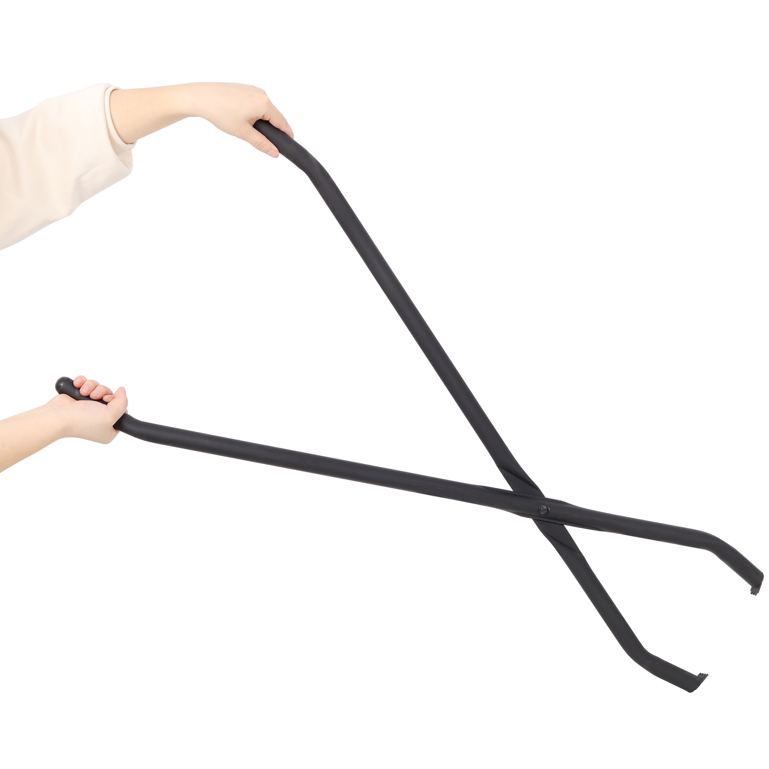 Wudkey 40 in. Heavy Duty Fire Tongs Log Grabber Rust-Resistant Metal ...