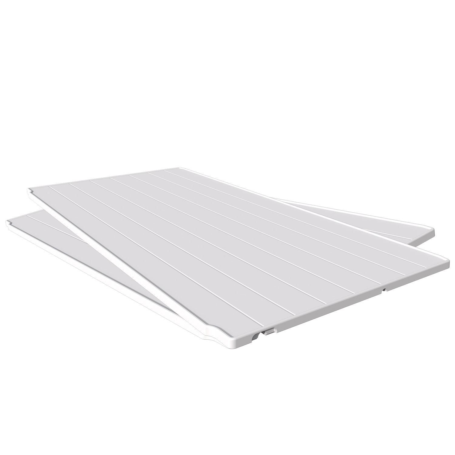Patiowell 22.24-in x 44.29-in White Resin Storage Shed Shelf in the ...