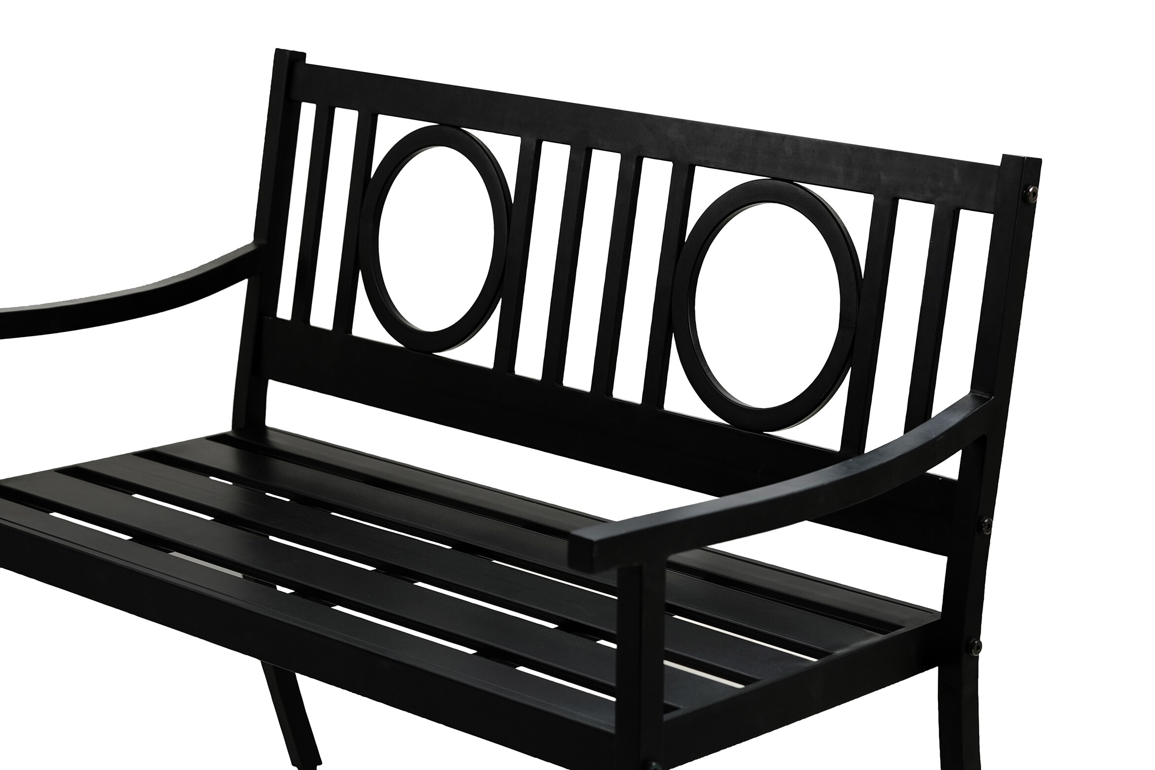 Carolina Cottage Modern Black Accent Bench 24-Inches x 24-Inches x 35 ...