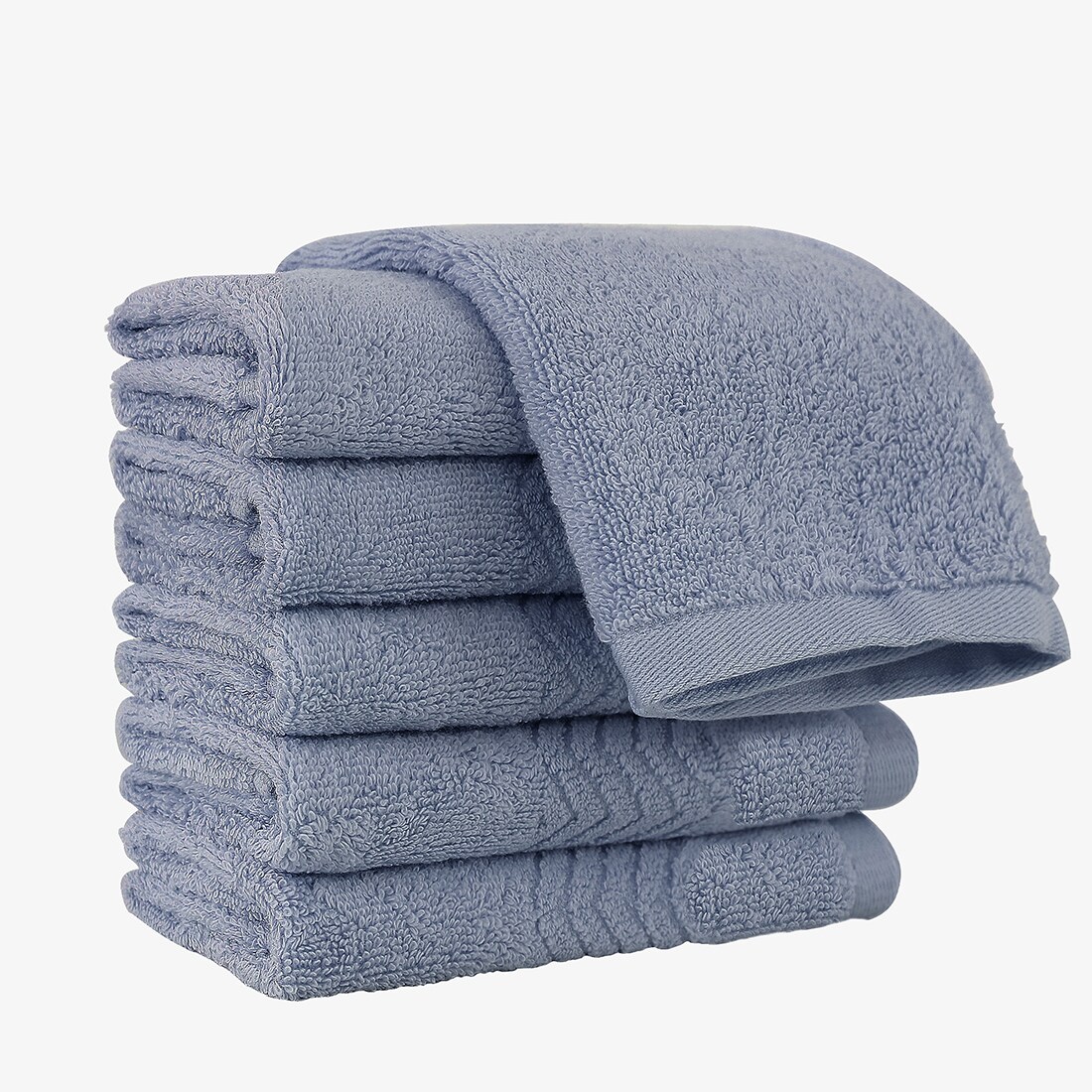 Unique Bargains Washcloth 6pcs 13 x 13 Inch Soft and Absorbent Cotton ...