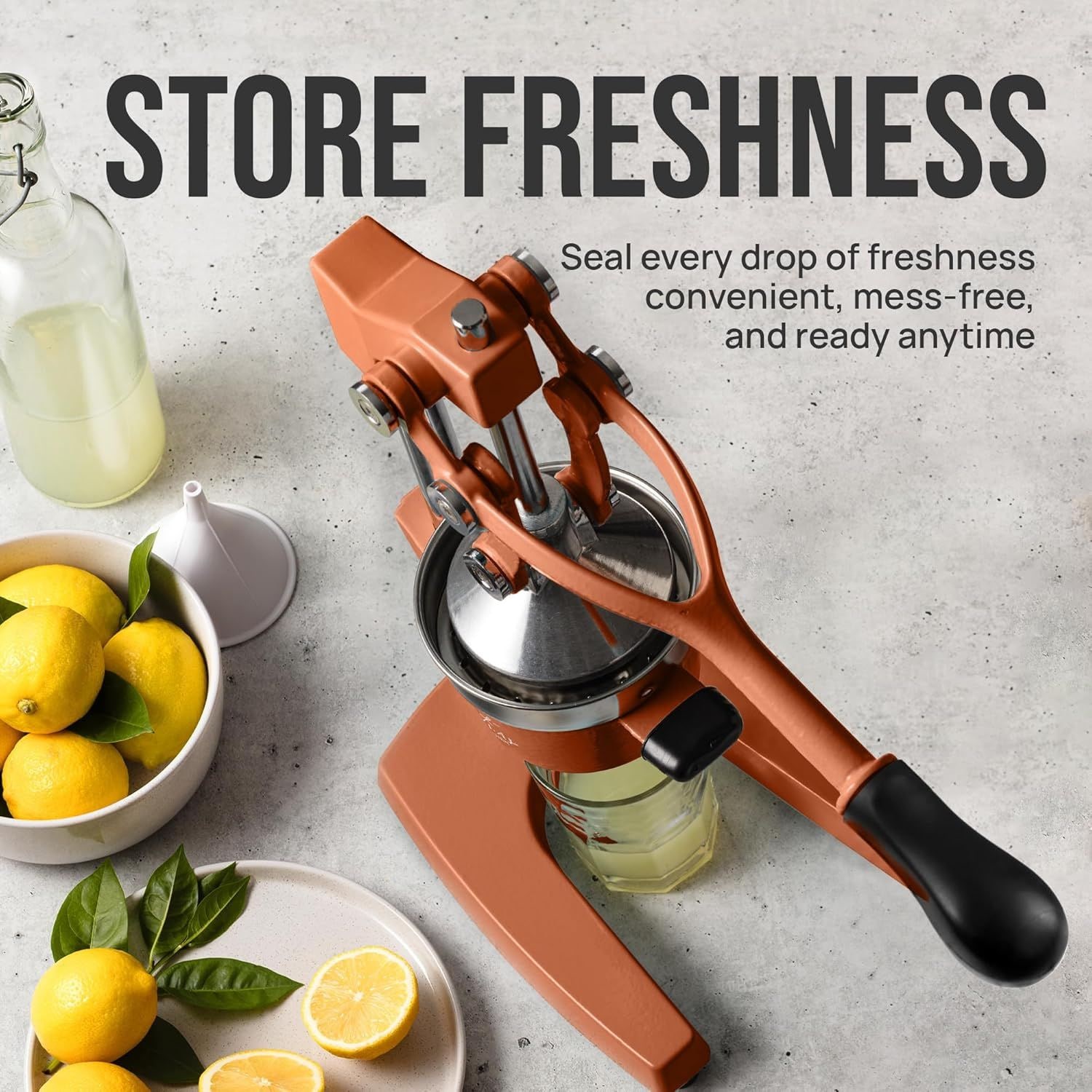Zulay Kitchen Cast-Iron Citrus Press and Orange Squeezer in the Juicers ...