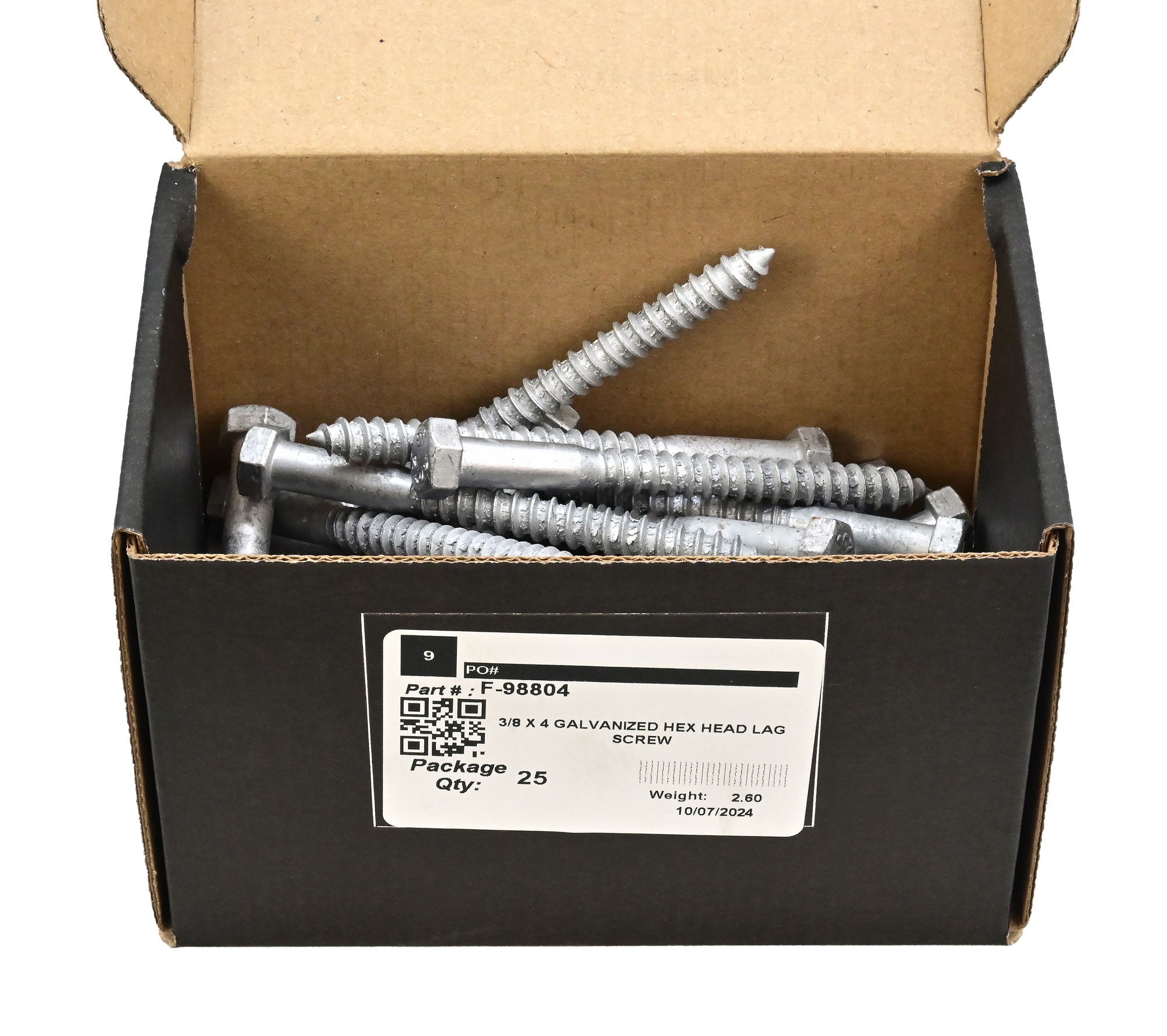 Fasteners Direct 3/8-in x 4-in Gray Galvanized Hot-Dipped Galvanized ...