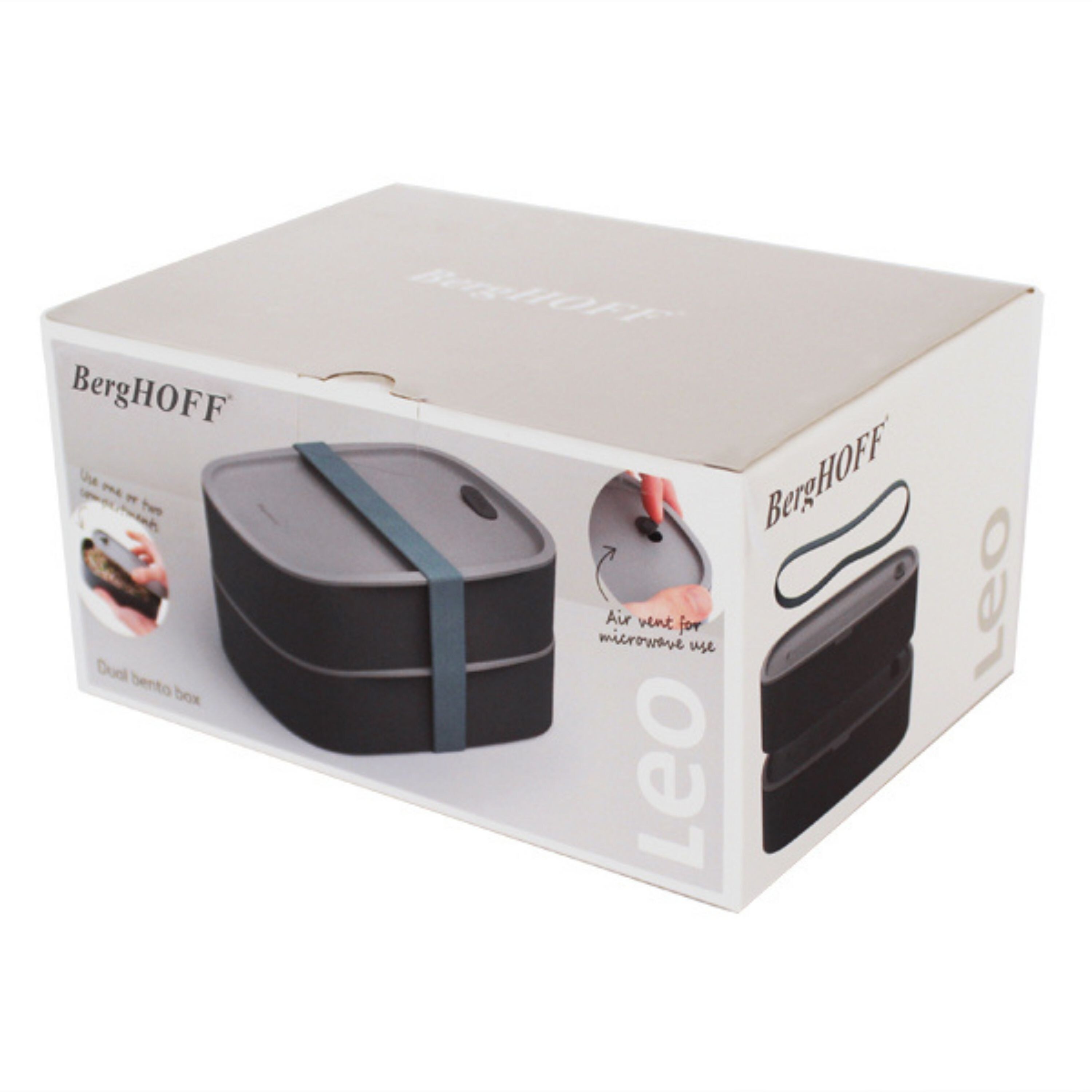 BergHOFF Leo 3.5-quart Bpa-free Reusable Bento Box Set with Lid in the ...