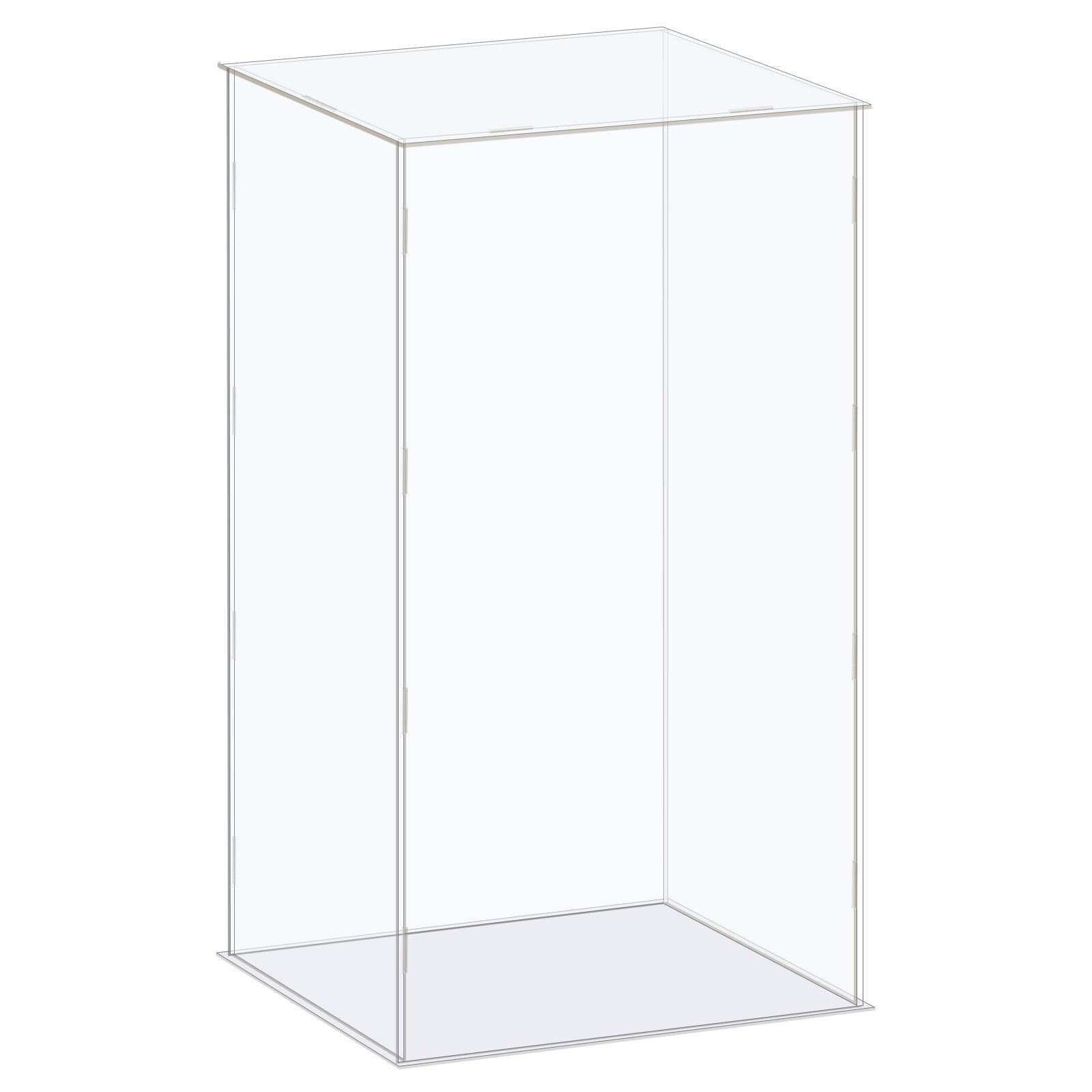 Unique Bargains Acrylic Display Case Box Clear Dustproof Protection ...