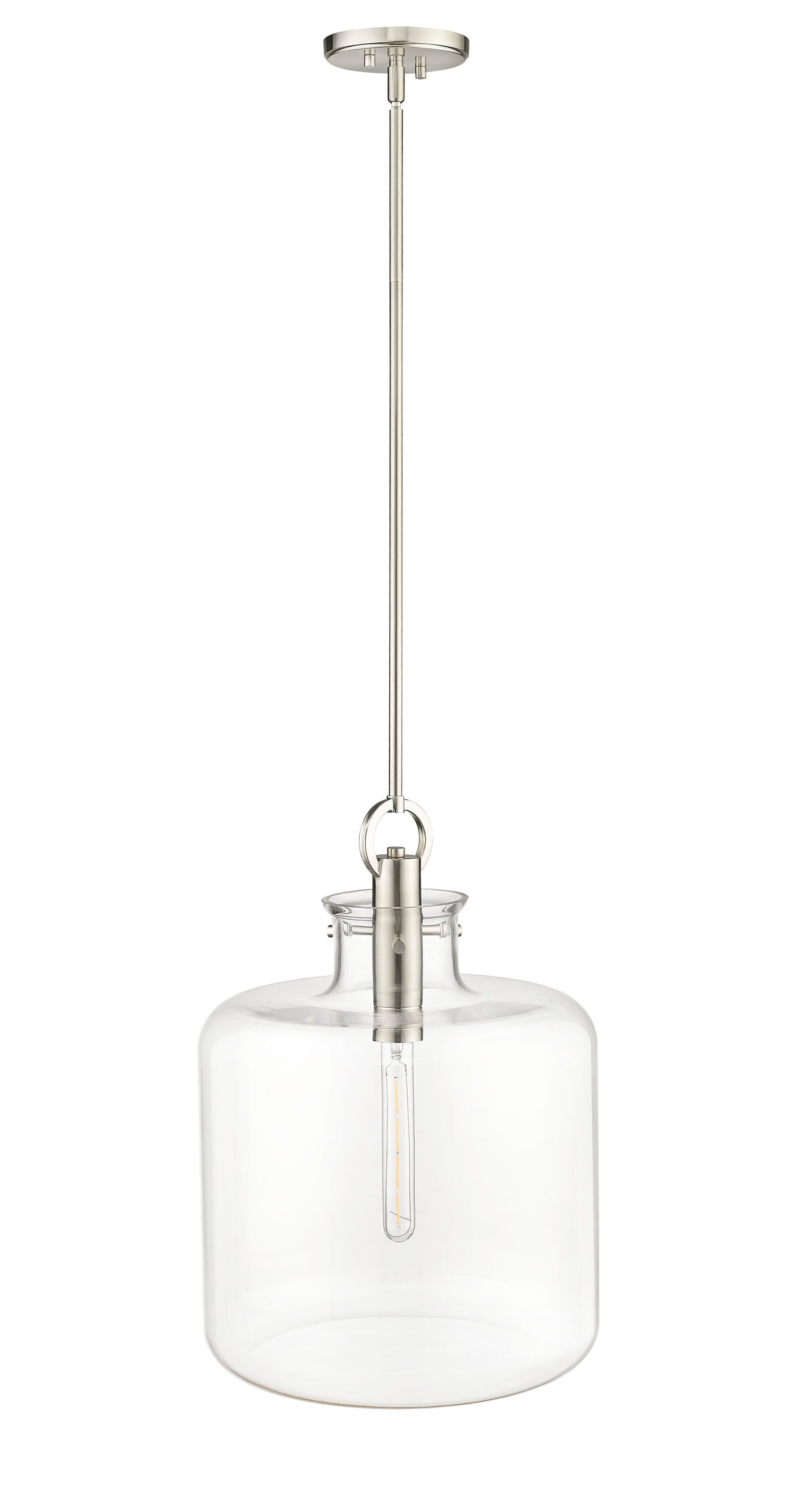 Millennium Lighting Hayloft Brushed Nickel Modern/Contemporary Clear ...