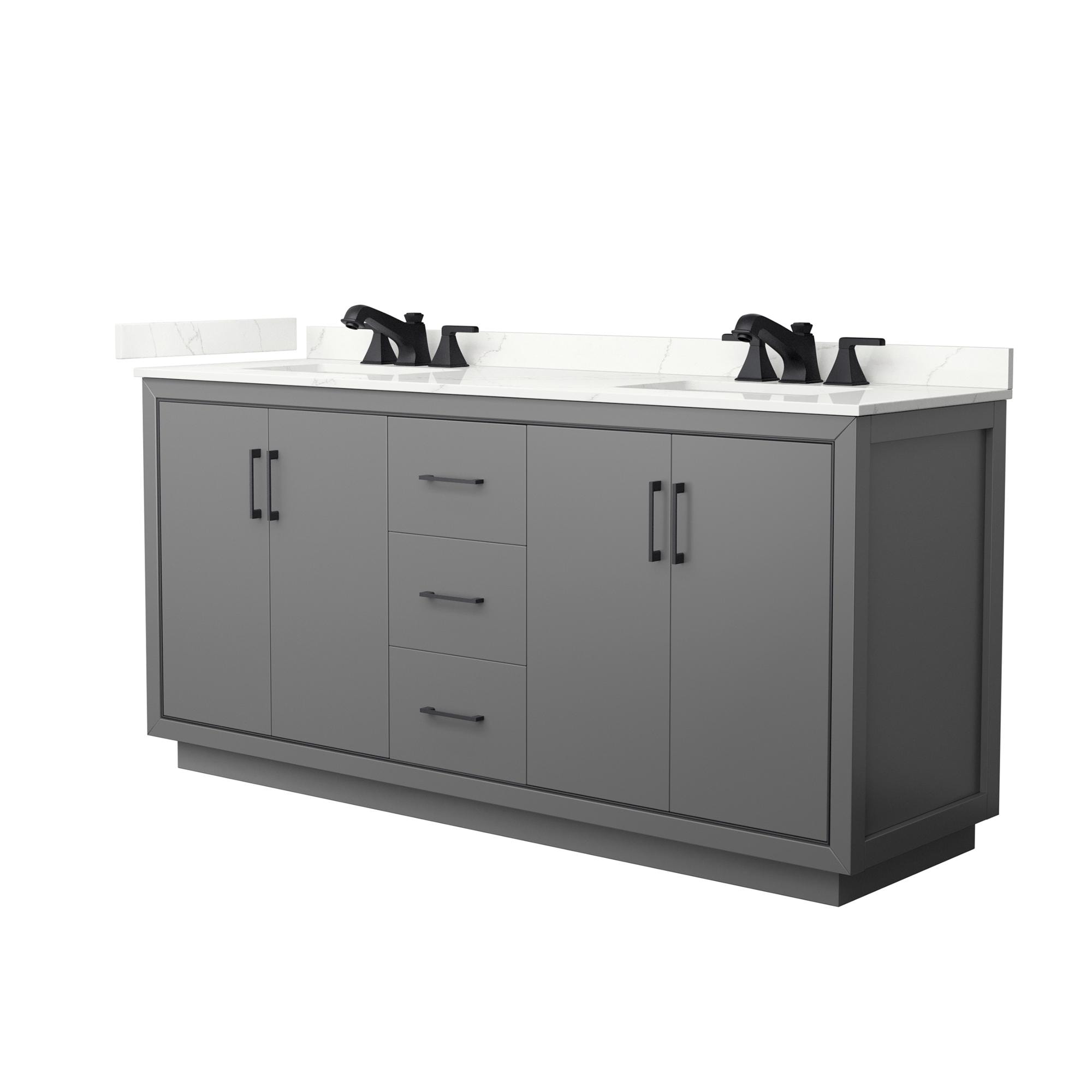 Wyndham Collection Icon 72-in Dark Gray Undermount Double Sink Bathroom ...