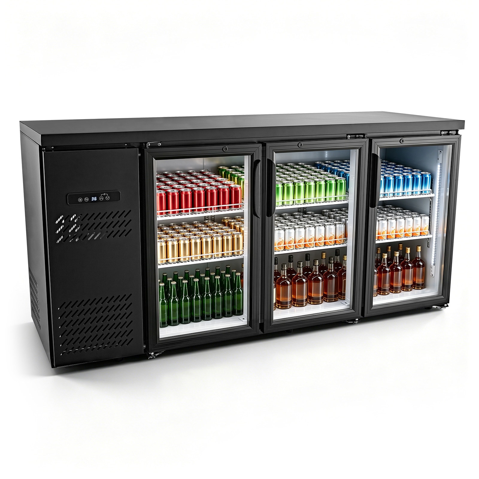 VEVOR Back Bar Cooler 19.6 Cu. Ft Counter Height Beverage Refrigerator ...