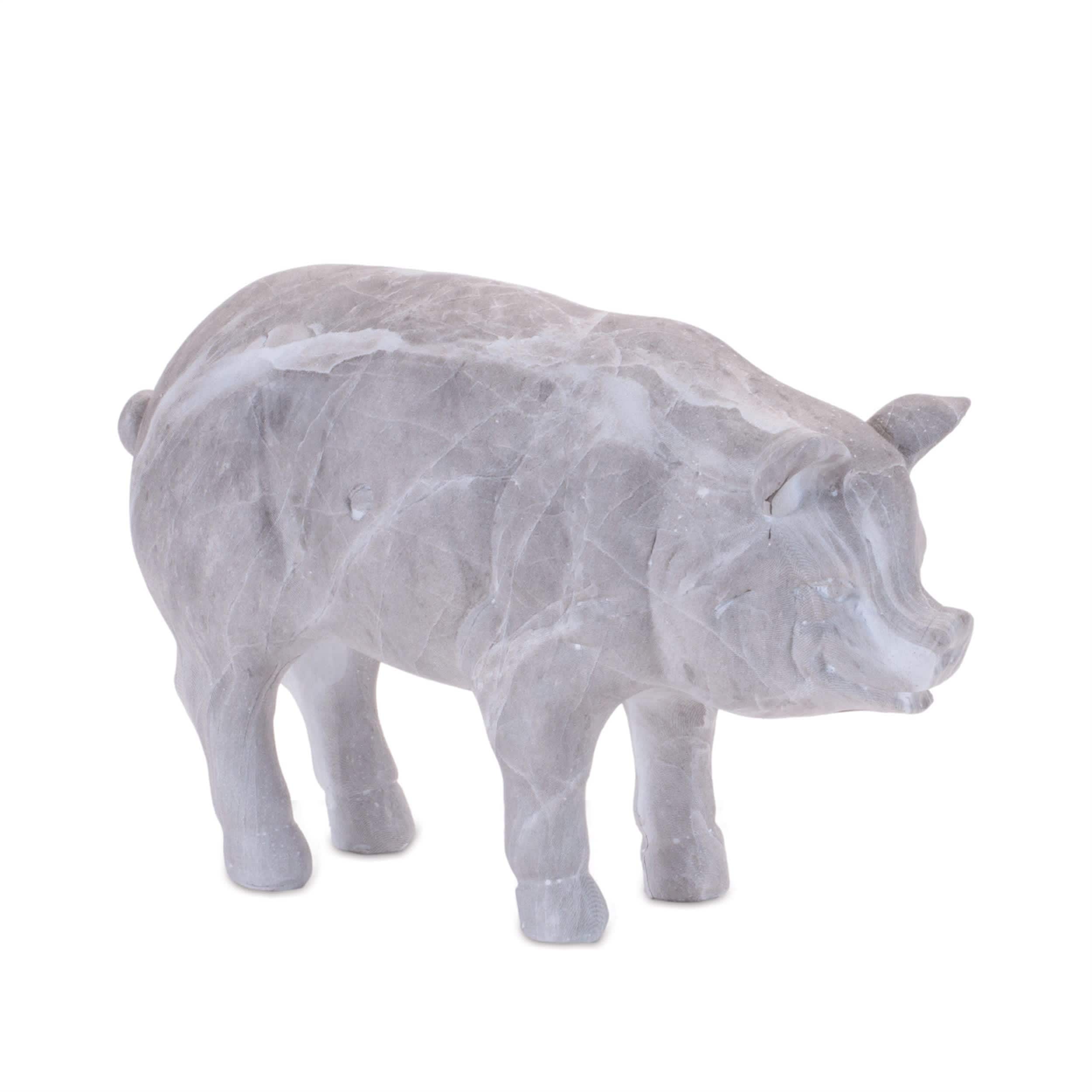 Melrose International Distressed Farm Animal Figurine (Set of 4) in the ...
