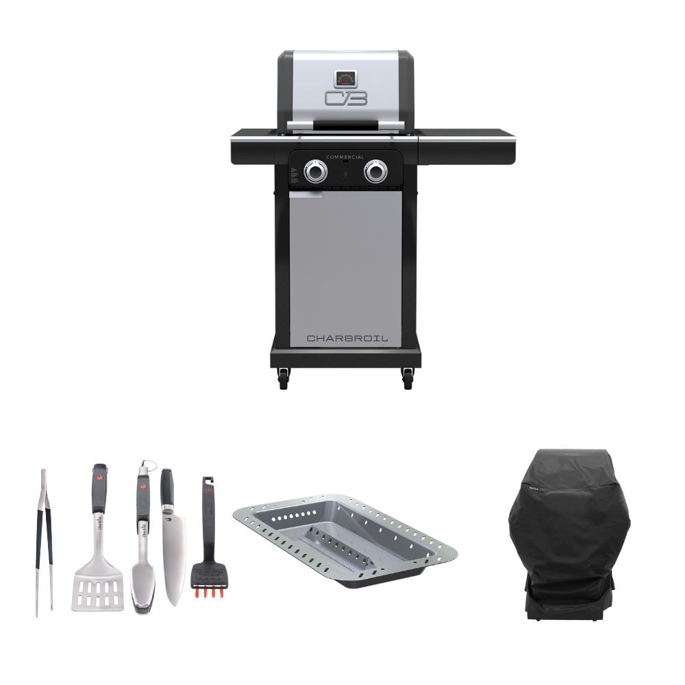 Shop Charbroil 2-Burner Commercial Series Gas Grill and Griddle Combo ...