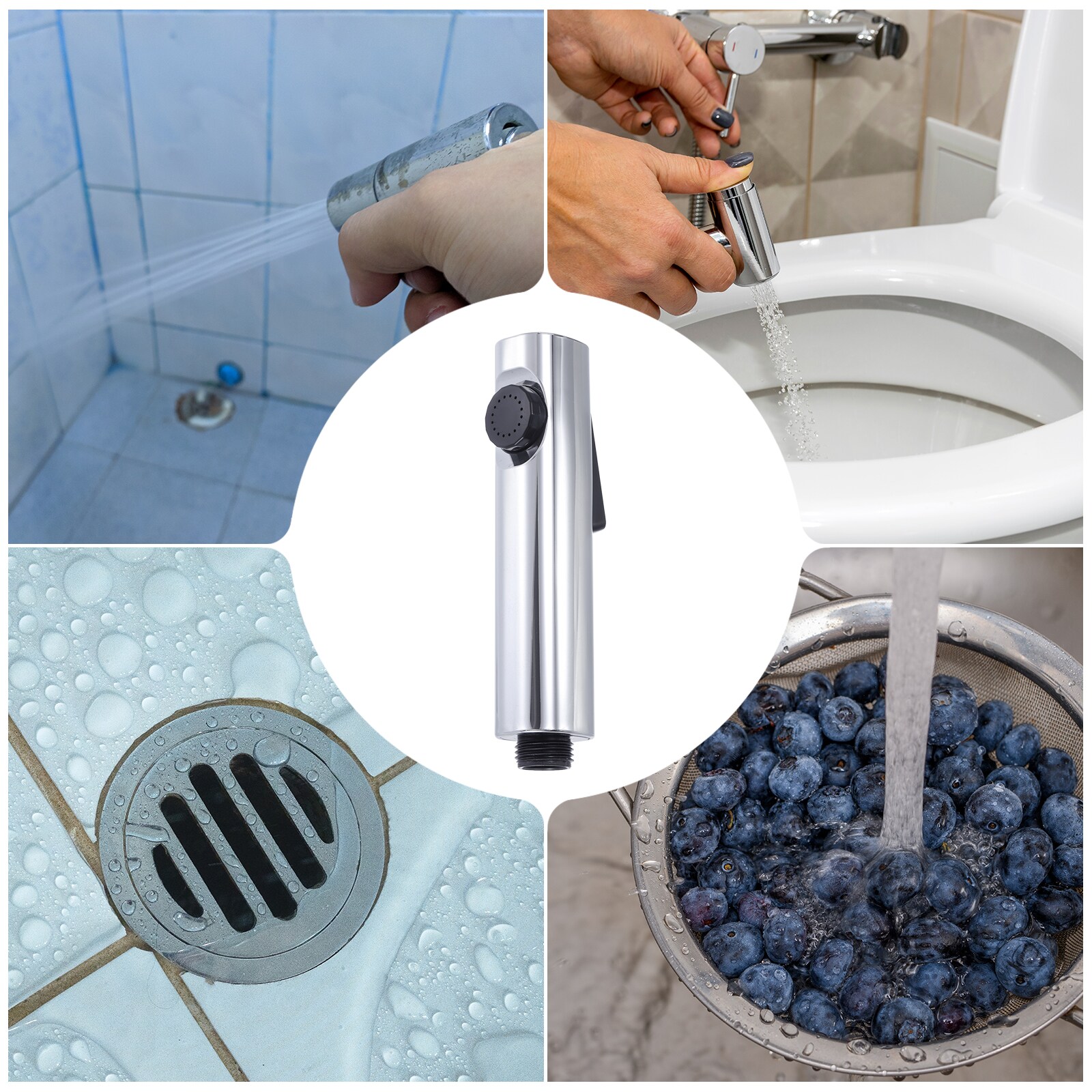 Unique Bargains Bidet Sprayer Pressurized Handheld Bidet Sprayer for ...